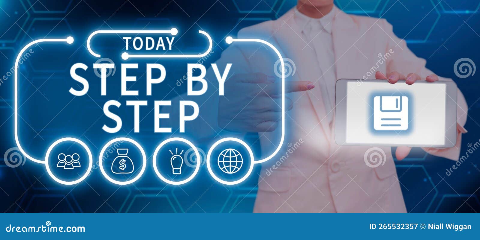 Conceptual Caption Step by Step. Internet Concept Slow Progress Road To ...