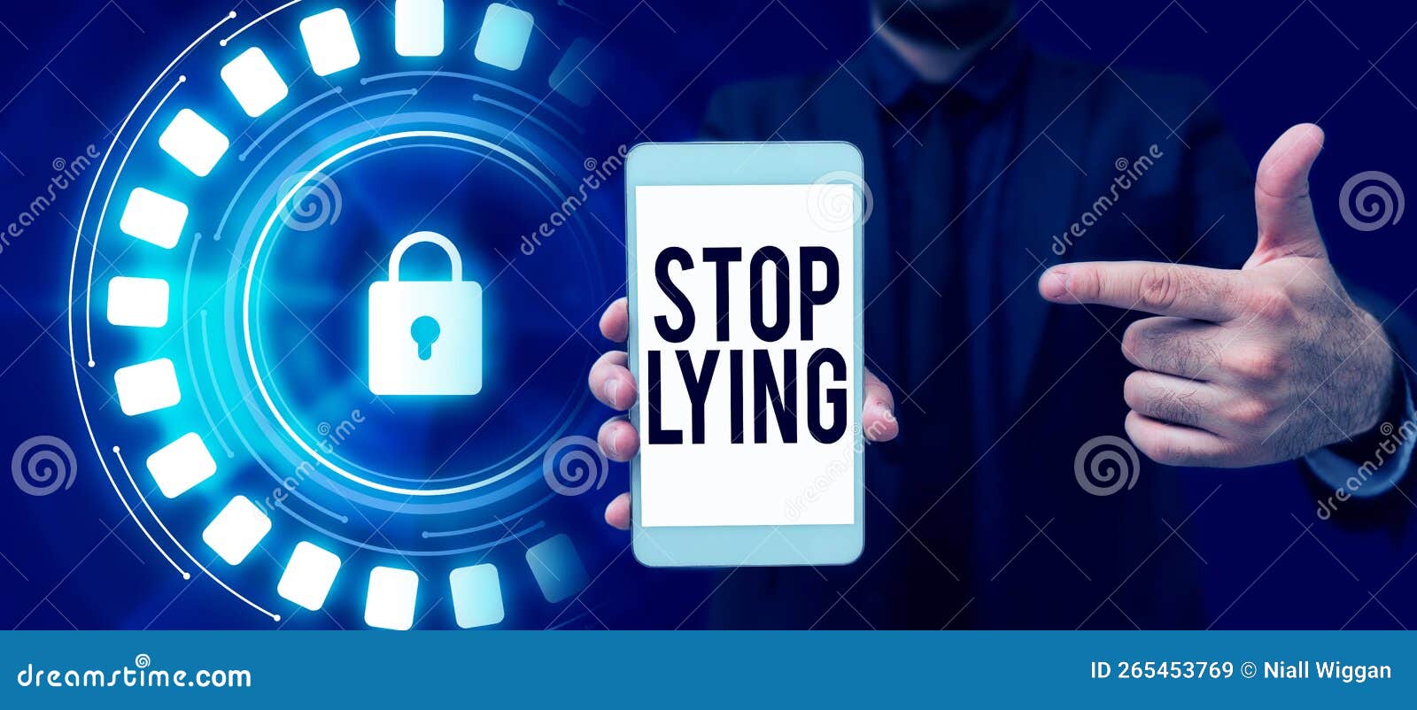 Text Caption Presenting Stop Lying. Conceptual Photo Put an End on ...