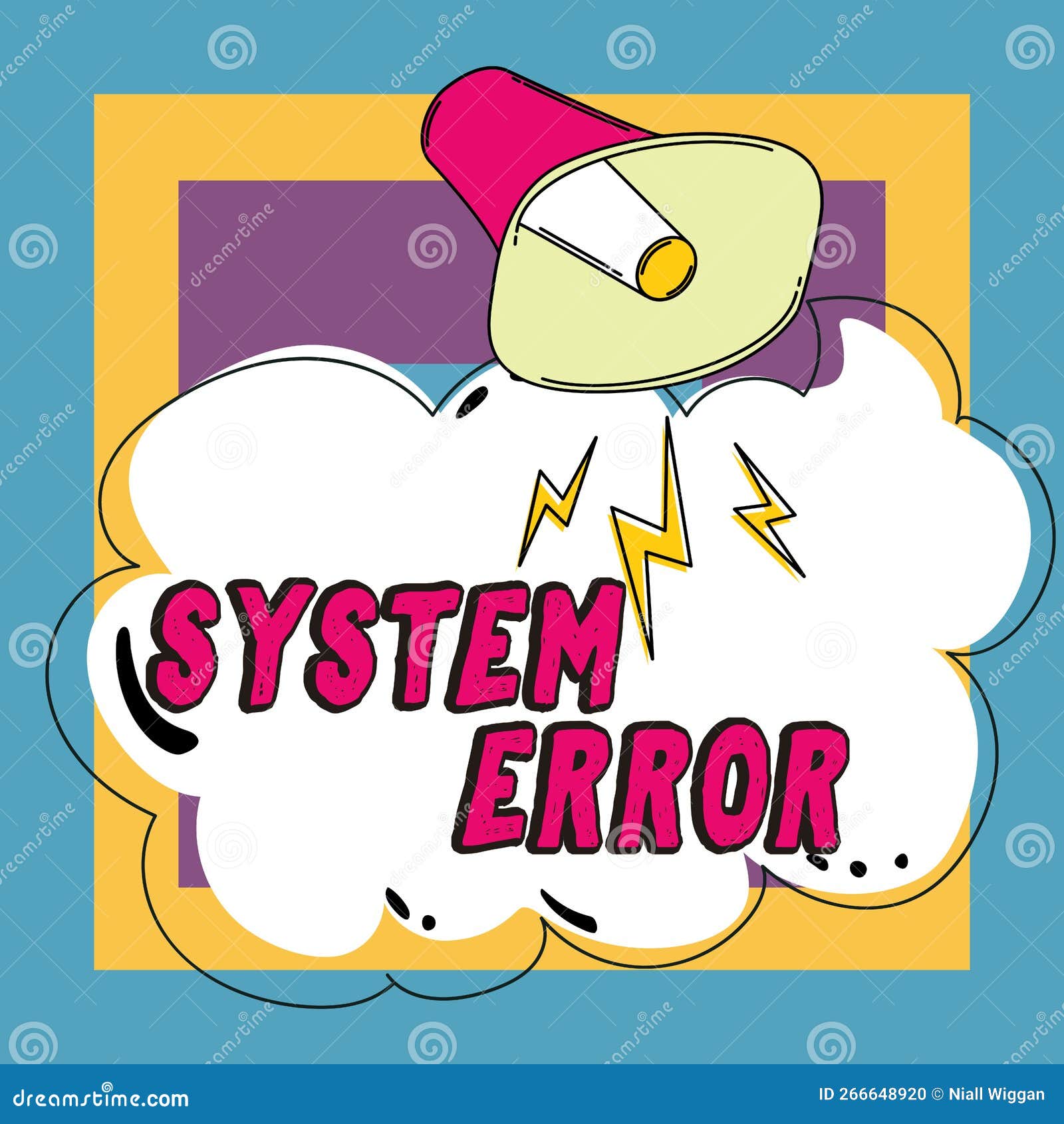 Conceptual Display System Error. Business Concept Technological Failure ...