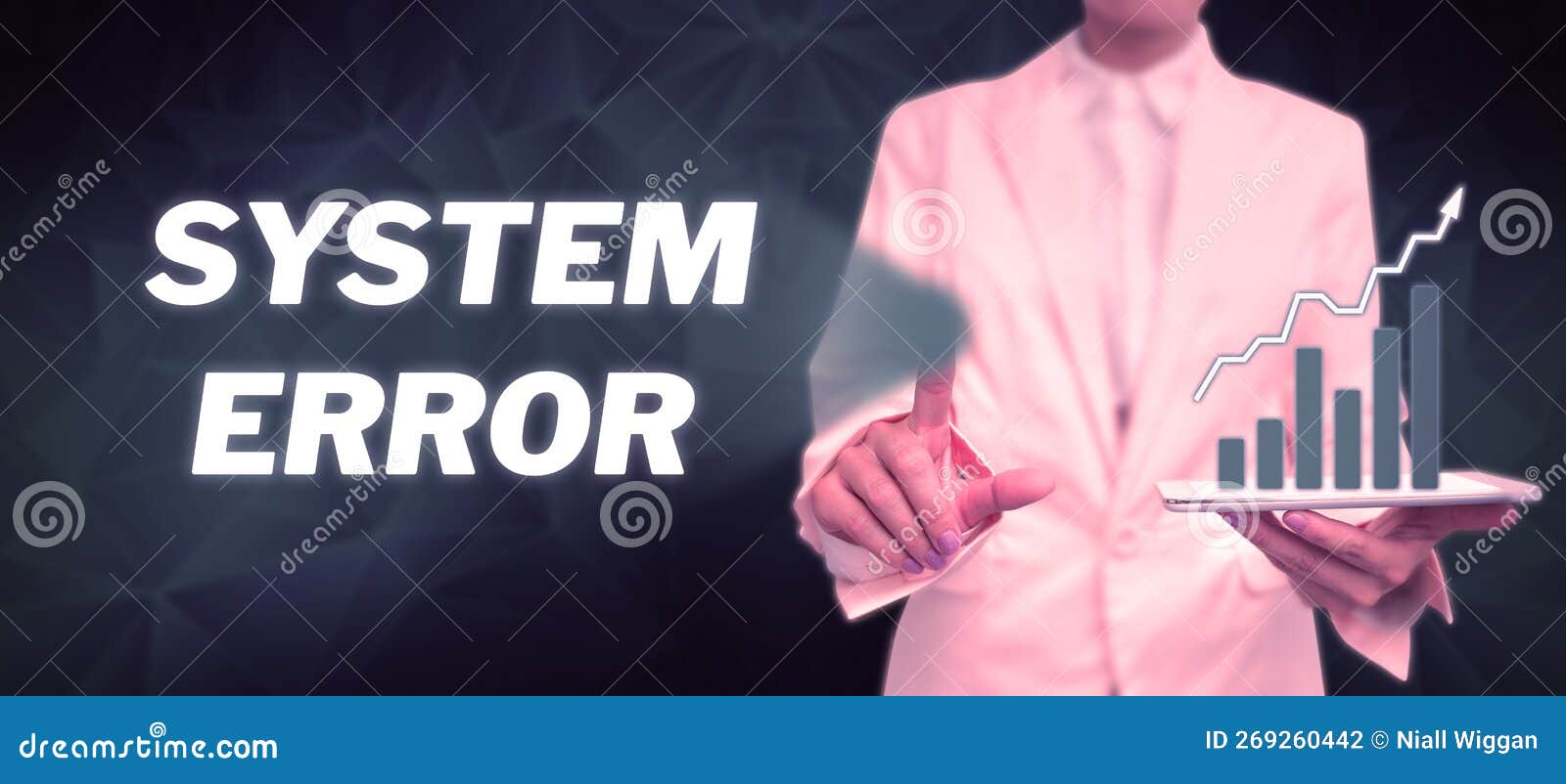 Conceptual Display System Error. Word for Technological Failure ...