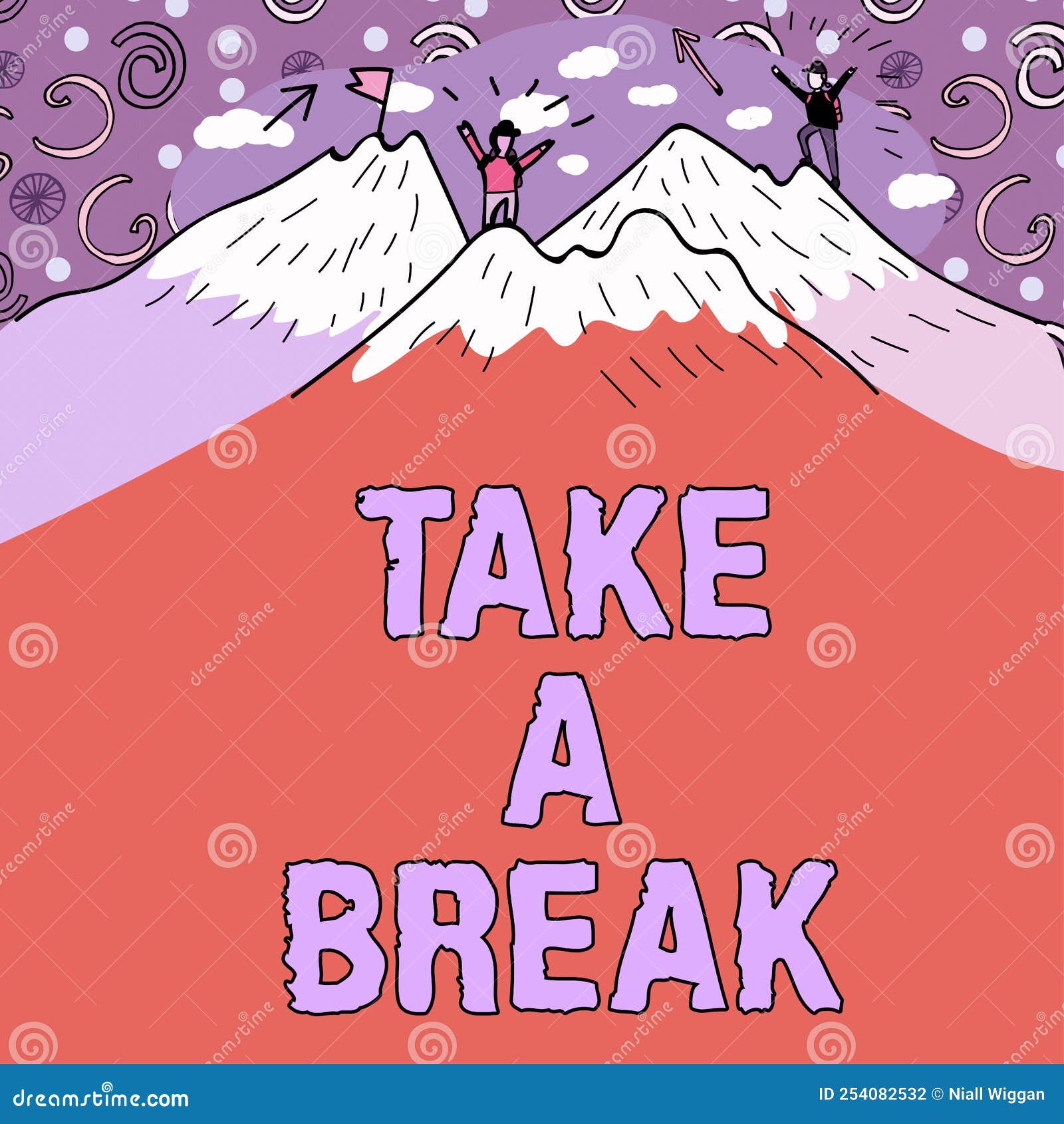 Conceptual Display Take a Break. Business Concept Resting Stop Doing ...