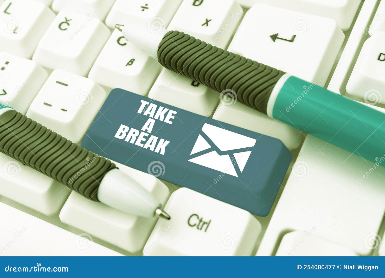 Text Showing Inspiration Take a Break. Business Overview Resting Stop ...