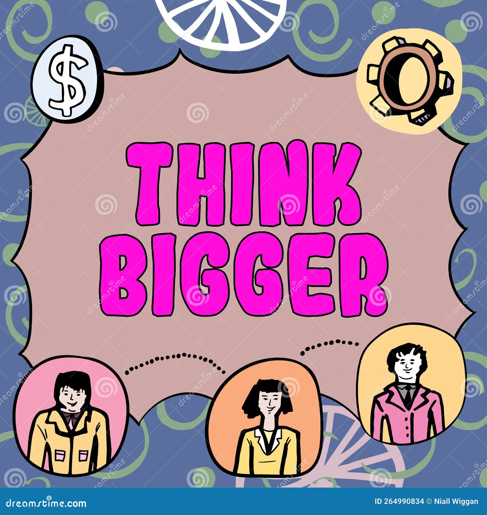 Text Sign Showing Think Bigger. Business Idea Being Able To Dream and ... Text Sign Showing Think Bigger. Business Idea Being Able To Dream and ...