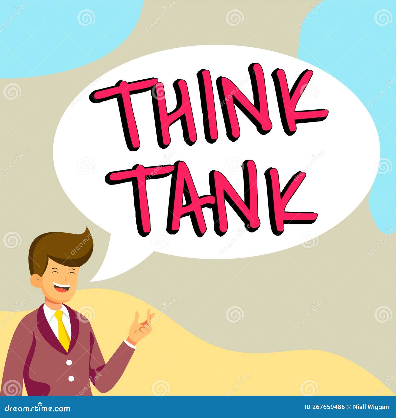 Text Sign Showing Think Tank. Business Concept Thinking of Innovative ...