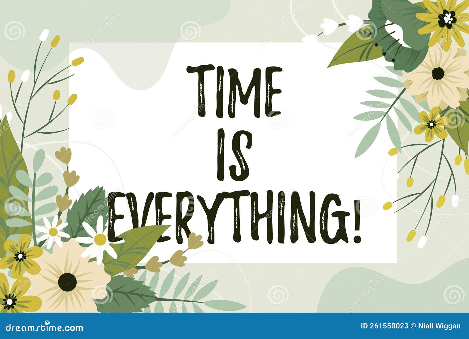 Text Caption Presenting Time is Everything. Conceptual Photo ...