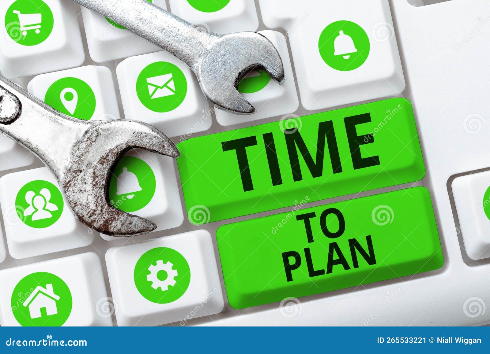 Conceptual Display Time To Plan. Word for Preparation of Things Getting ...