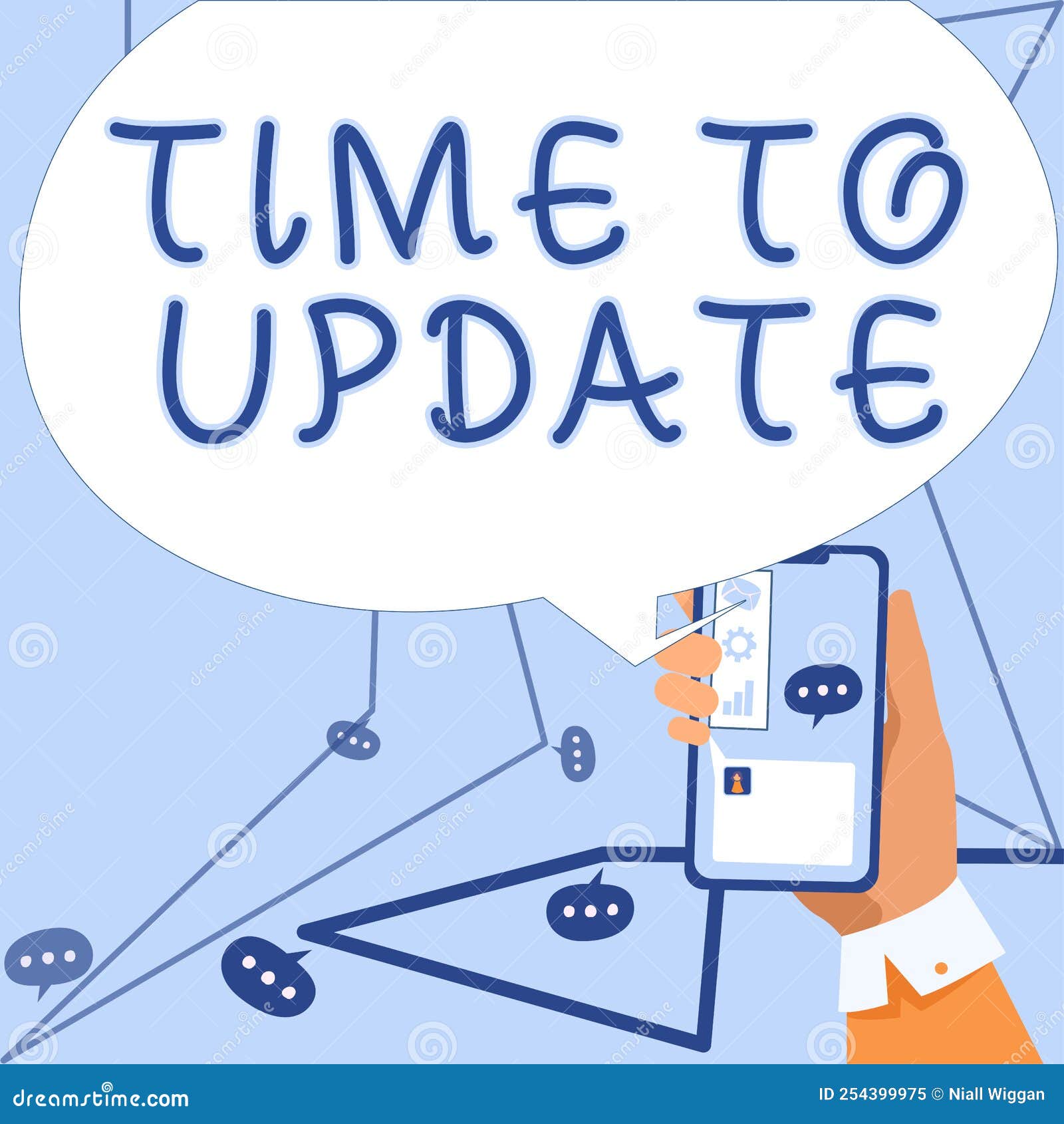 Text Caption Presenting Time To Update. Business Concept the Latest ...