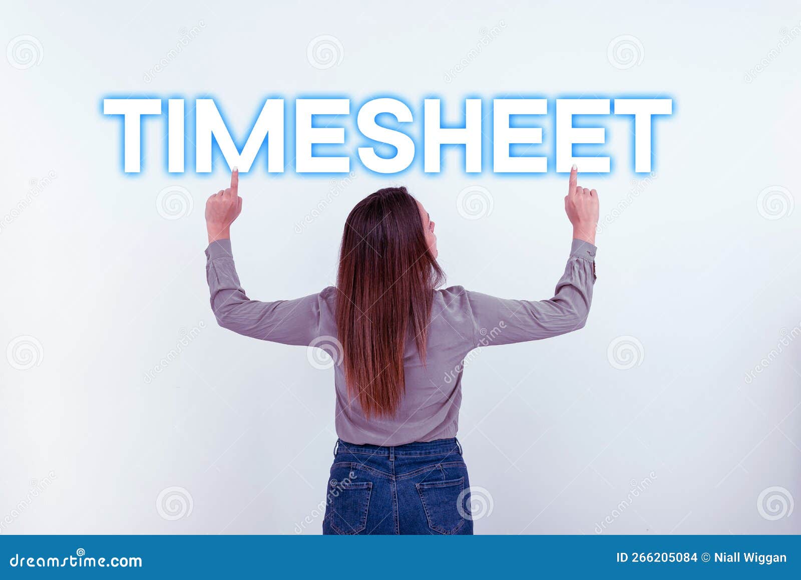 Conceptual Caption Timesheet. Business Showcase Graphical ...