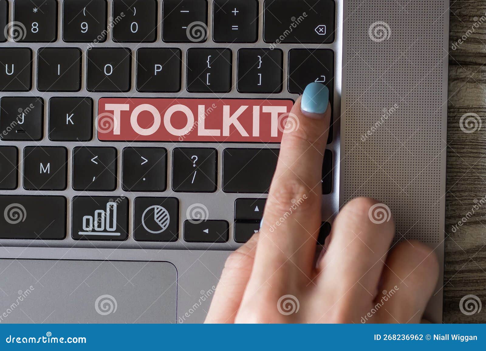 Conceptual Display Toolkit. Word for Set of Tools Kept in a Bag or Box ...