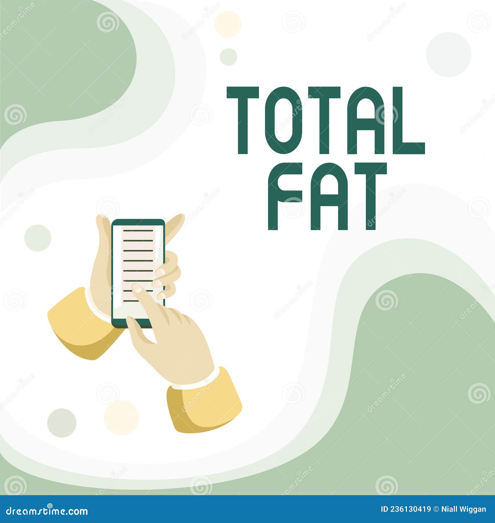 Inspiration Showing Sign Total Fat. Business Approach Combined Value of ...
