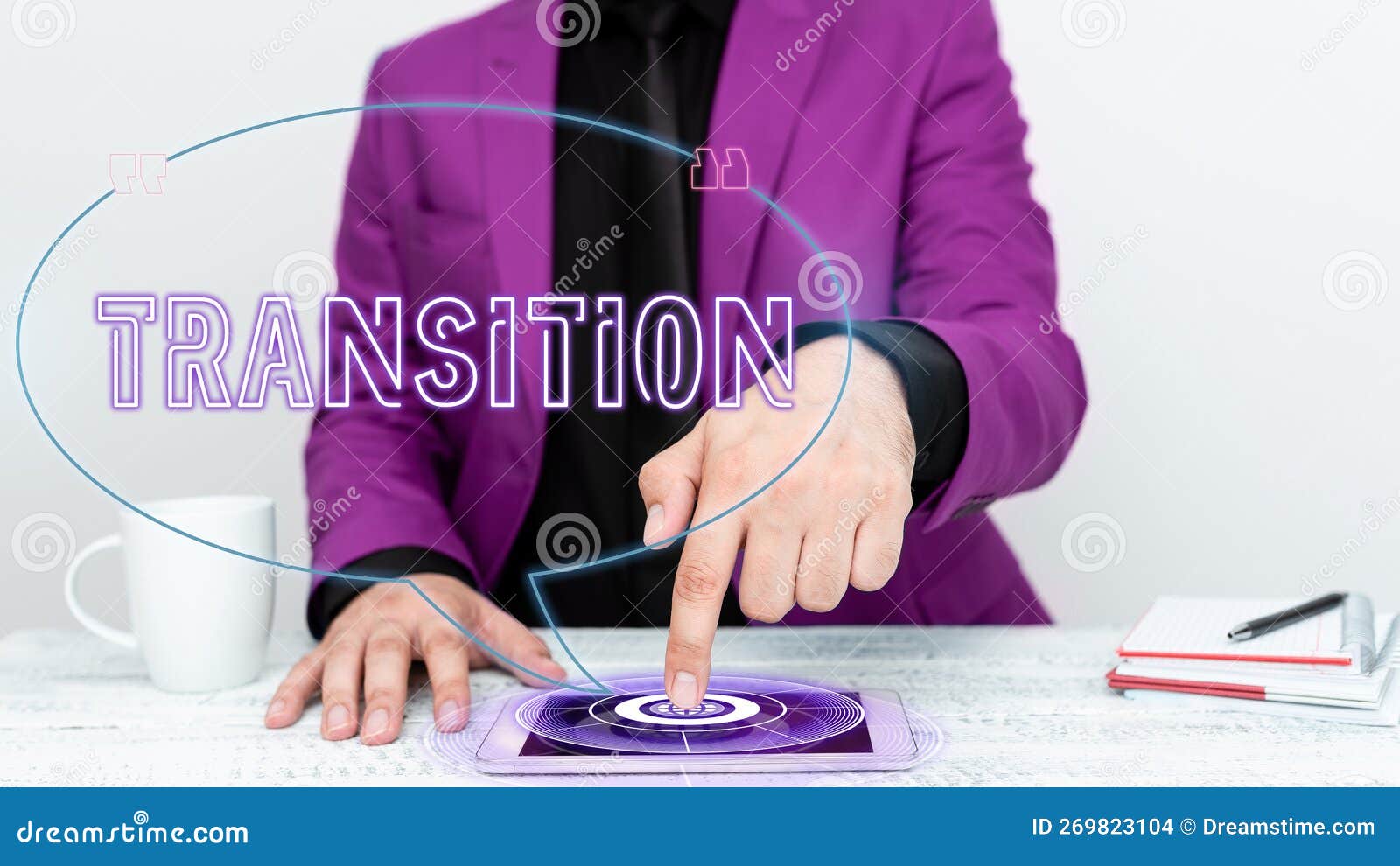 Conceptual Display Transition. Business Idea a Dramatic or Sweeping ...