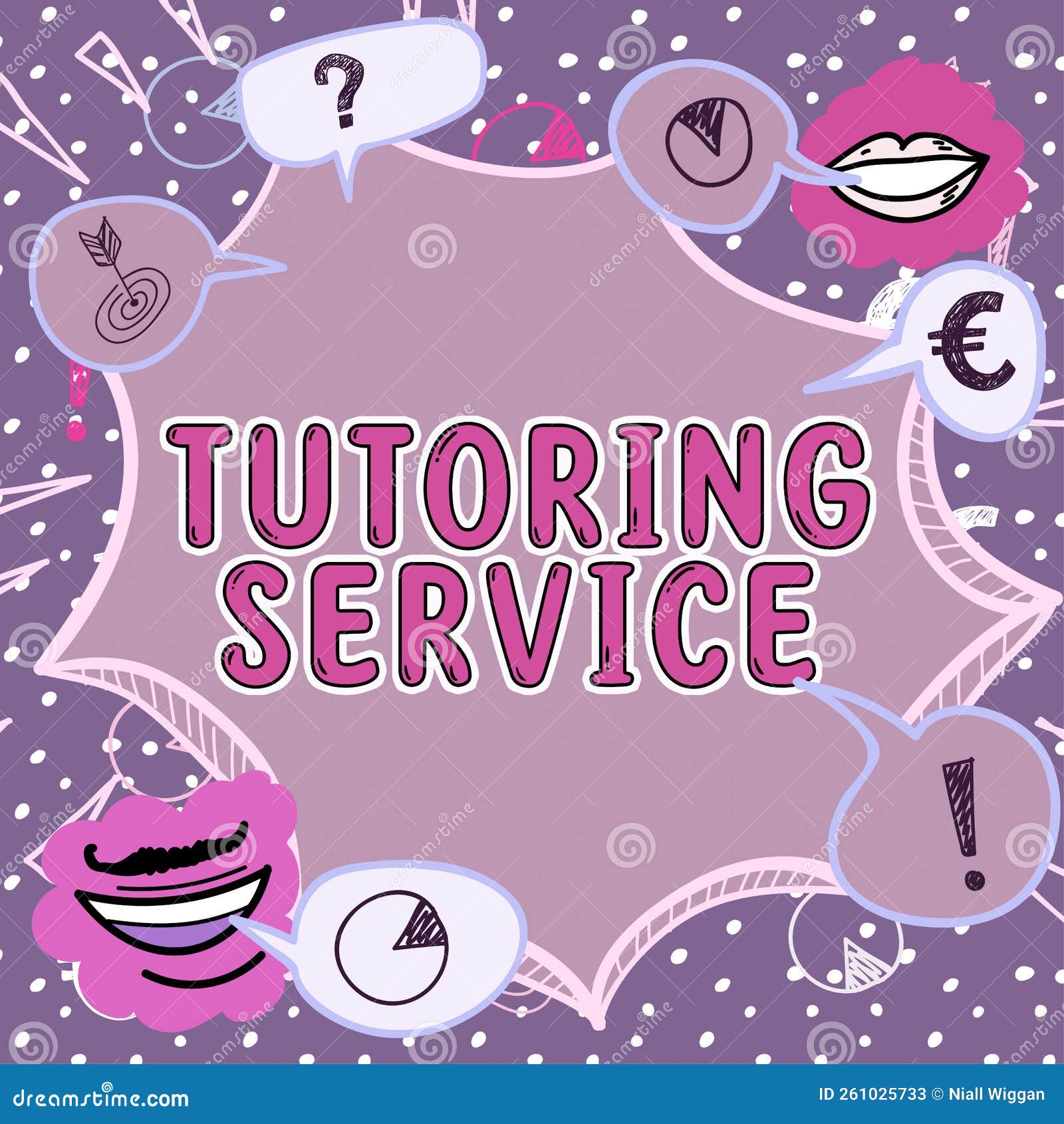 Conceptual Display Tutoring Service. Business Concept the Act of ...