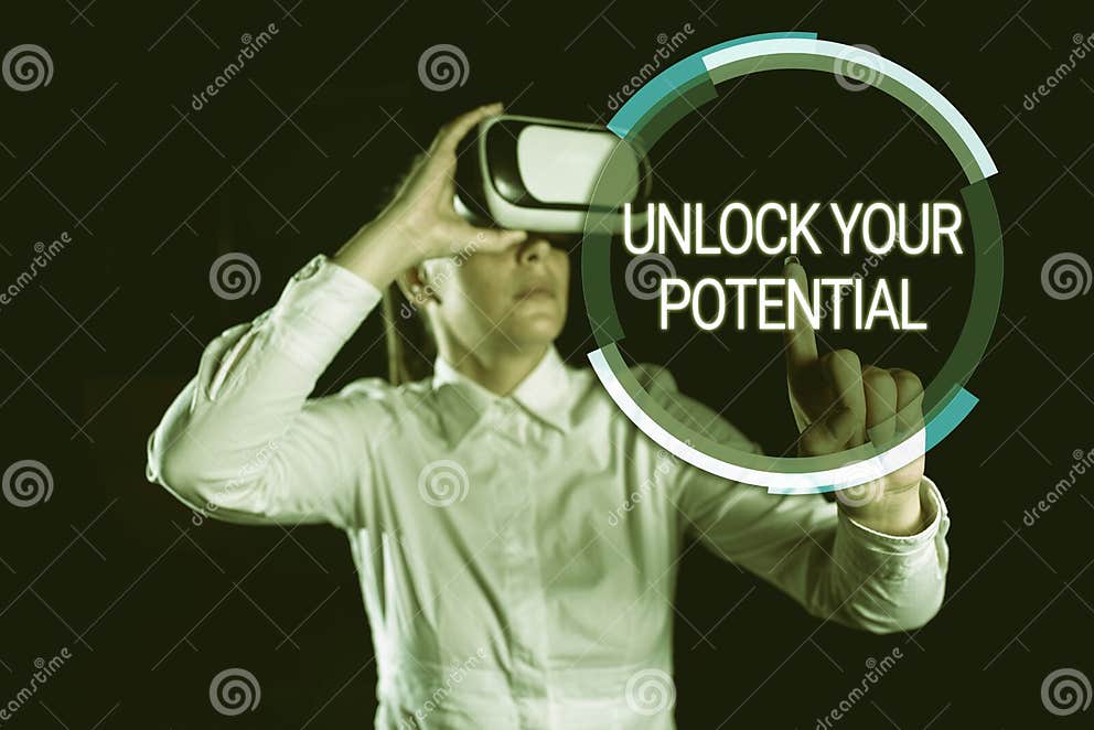 Conceptual Display Unlock Your Potential. Business Overview Maximize ...