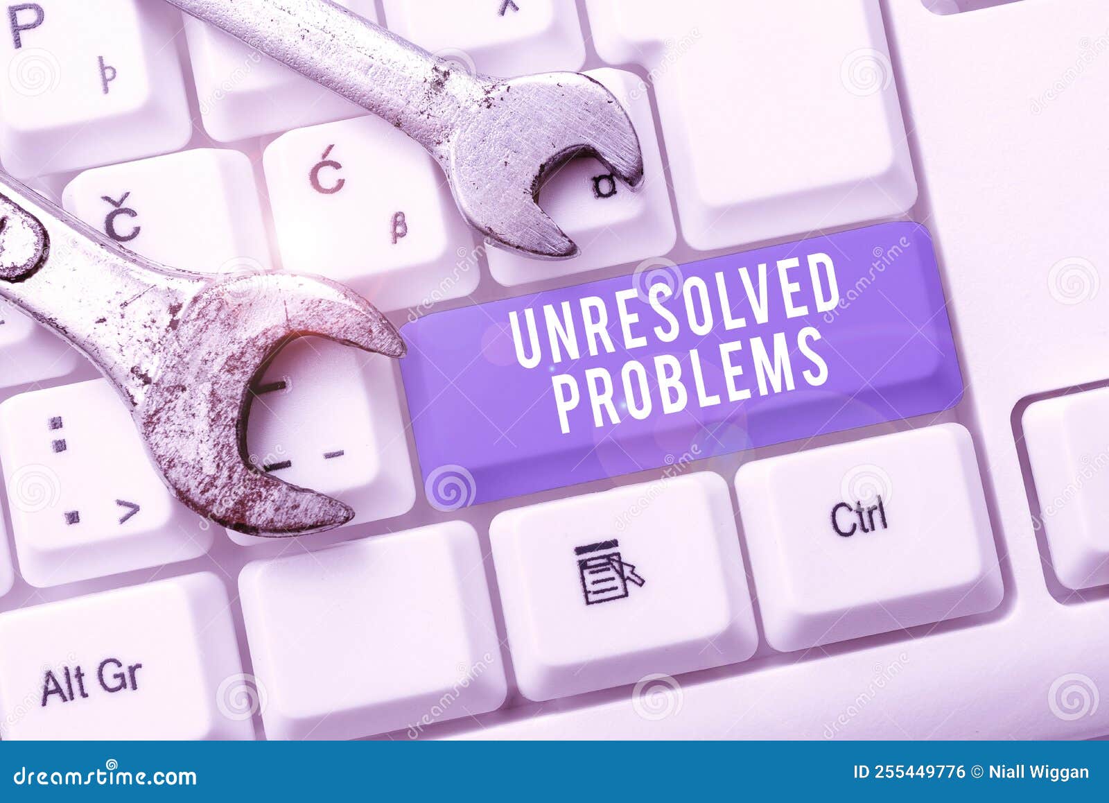 Text Sign Showing Unresolved Problems. Internet Concept those Queries ...