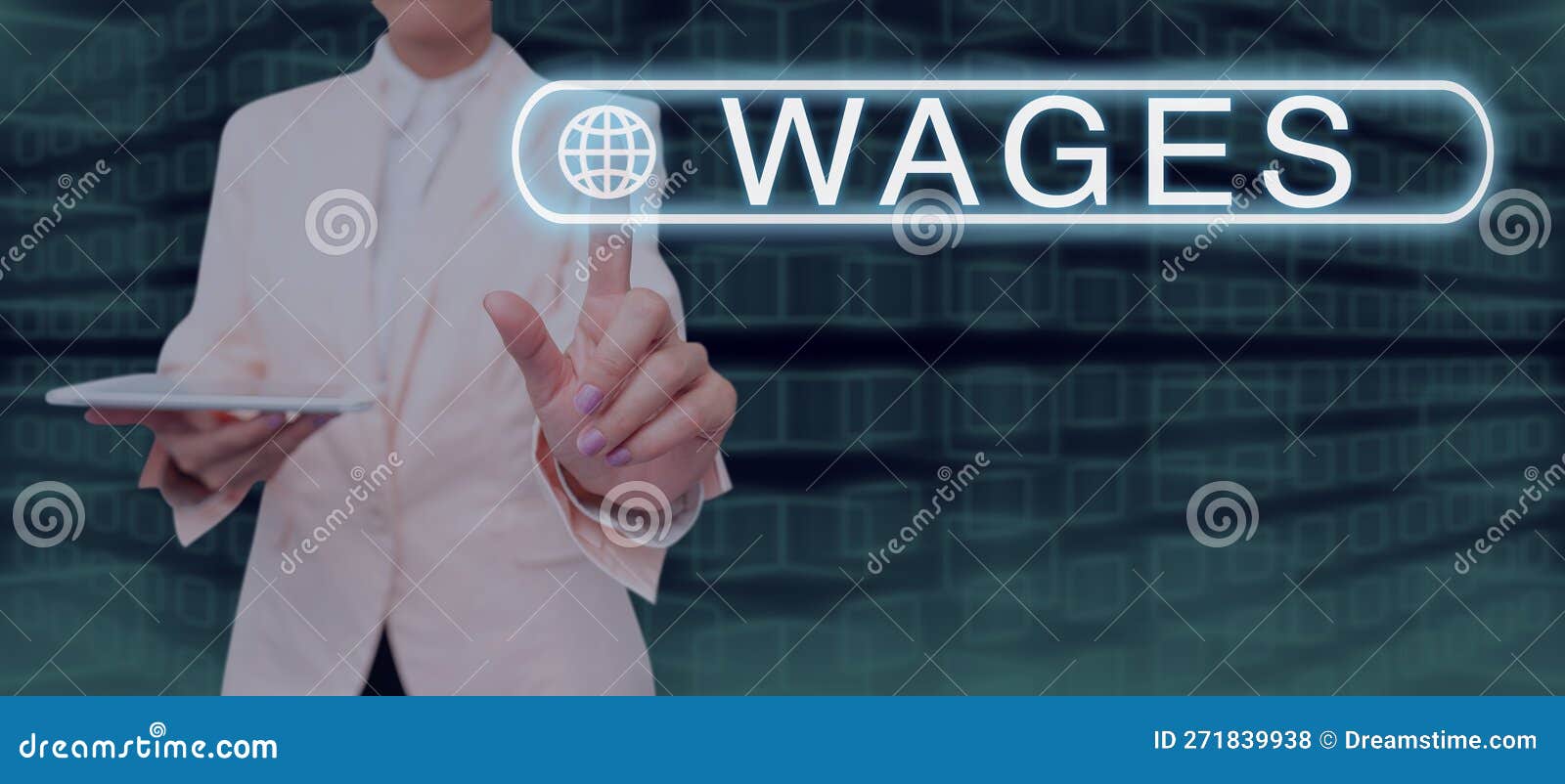Conceptual Display Wages. Word Written on Fixed Regular Payment Earned ... Conceptual Display Wages. Word Written on Fixed Regular Payment Earned ...