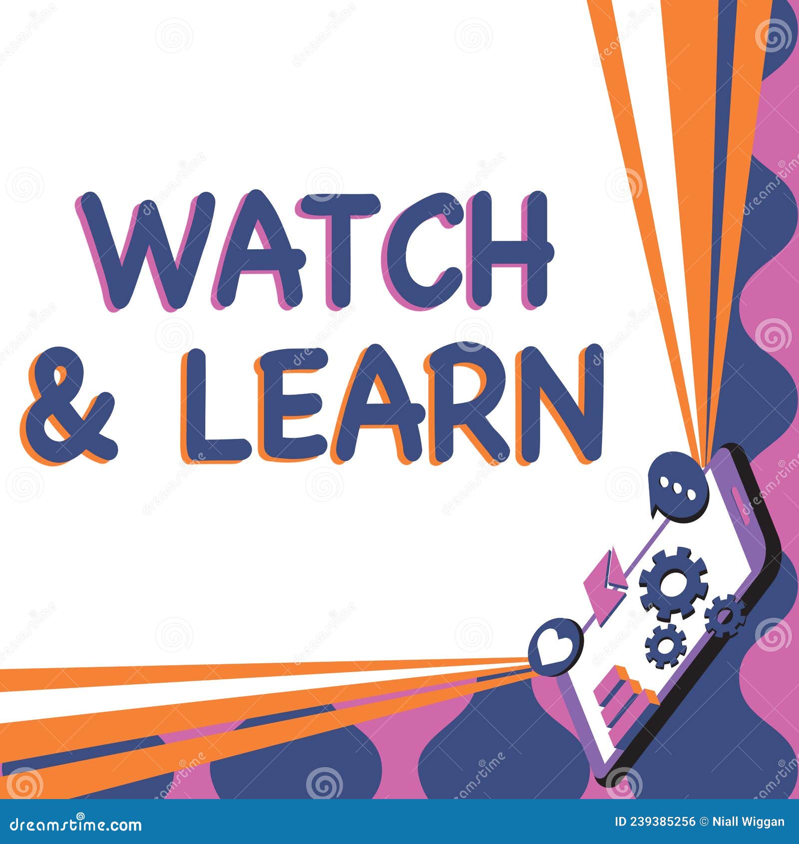 Conceptual Display Watch and Learn. Concept Meaning Demonstrating an ...