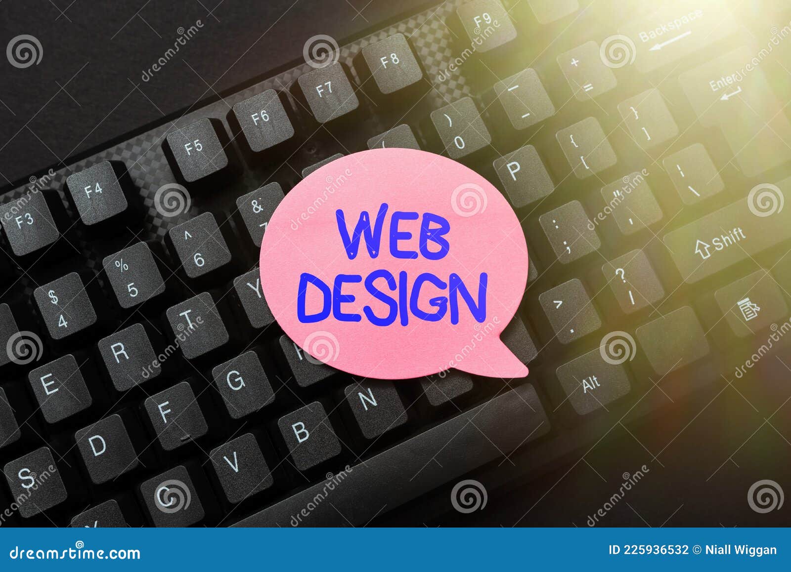Conceptual Display Web Design. Business Concept Website Creation Which Includes Layout, Content ...