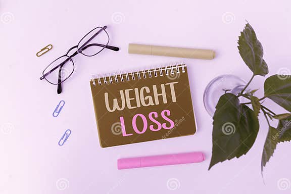 Conceptual Display Weight Loss. Business Idea Decrease in Body Fluid ...