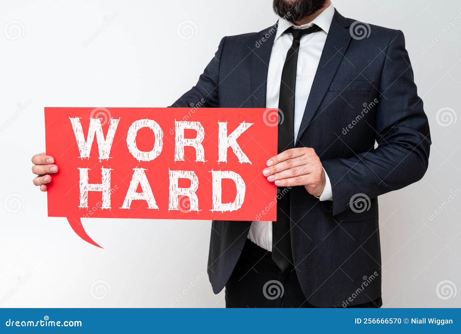 Conceptual Display Work Hard. Business Idea Laboring that Puts Effort ...