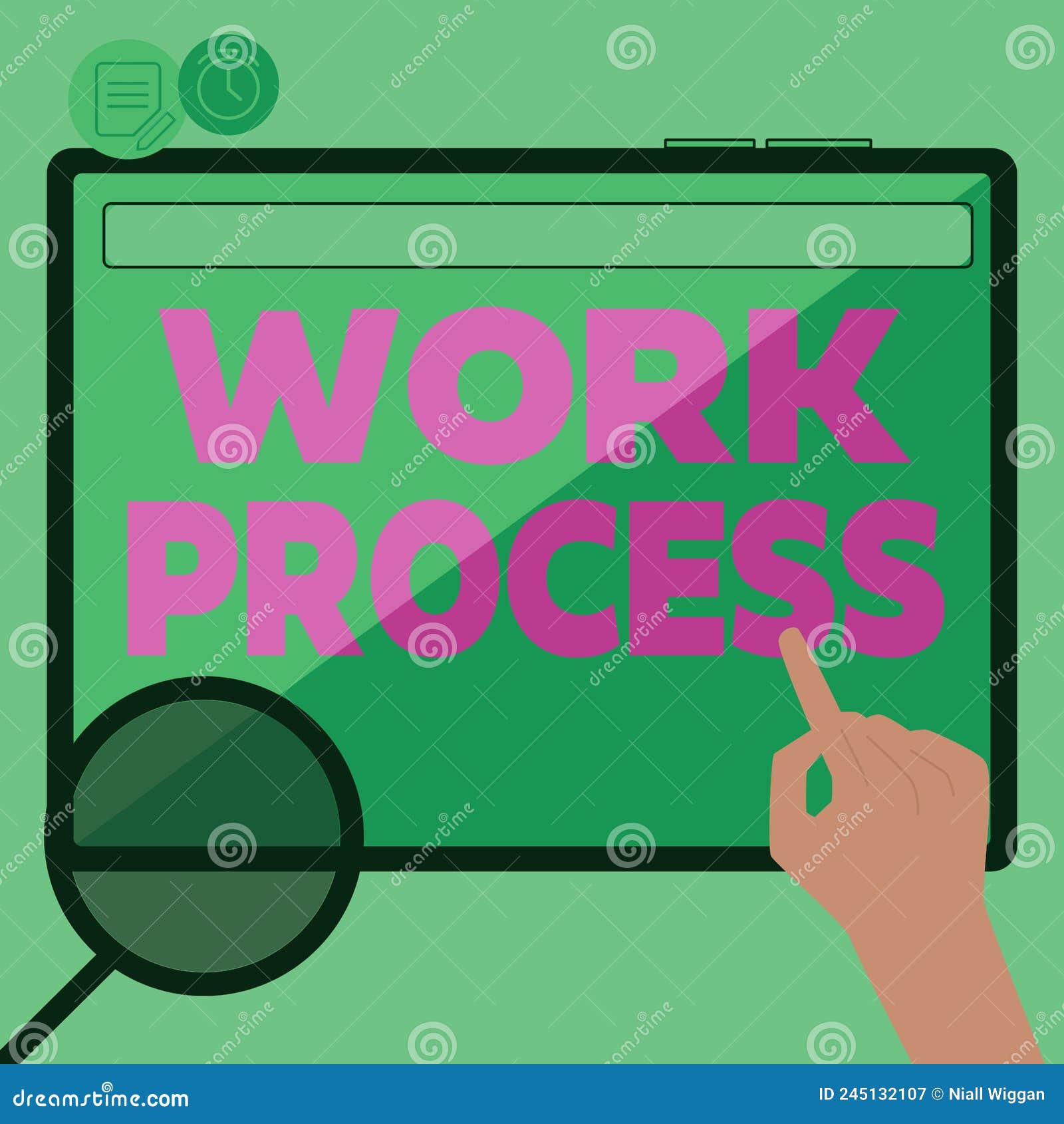 Conceptual Display Work Process. Internet Concept Standard Procedures ...