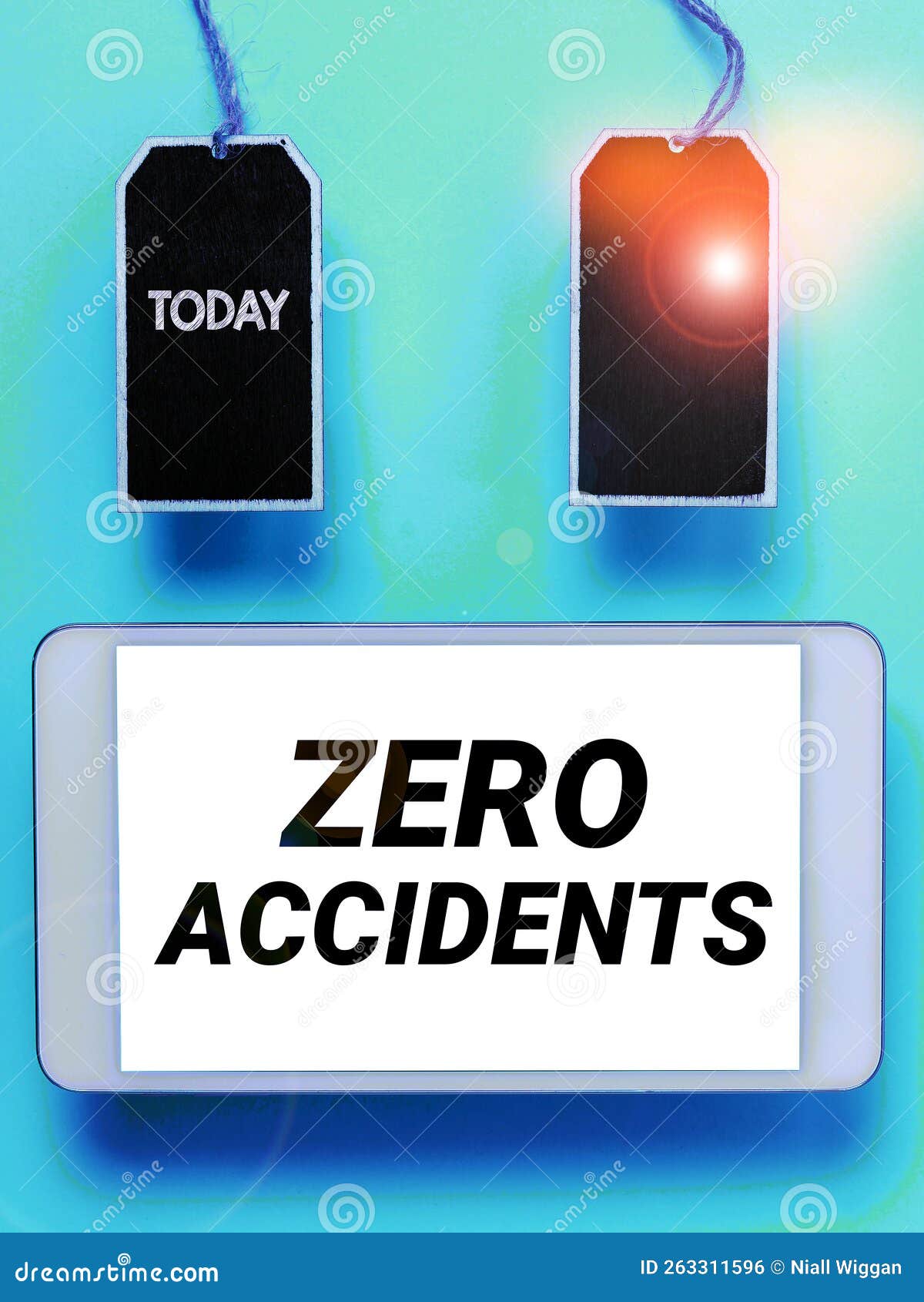 Conceptual Display Zero Accidents. Business Concept Important Strategy ...