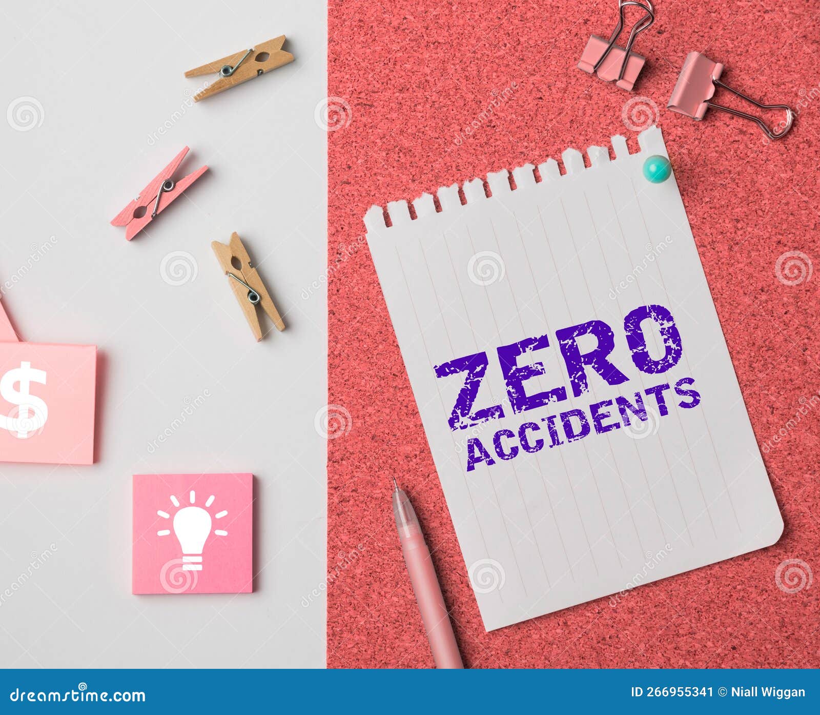 Conceptual Display Zero Accidents. Business Concept Important Strategy ...