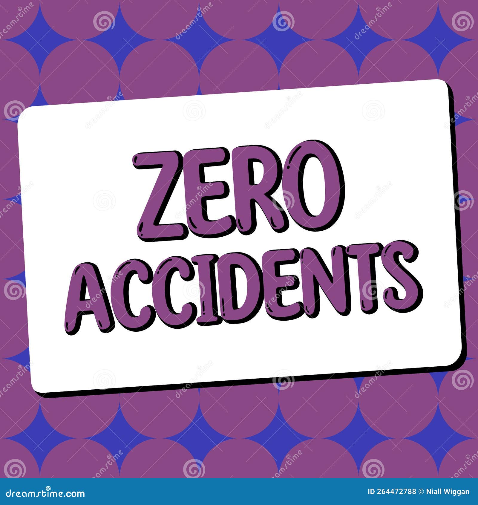Text Caption Presenting Zero Accidents. Word Written on Important ...