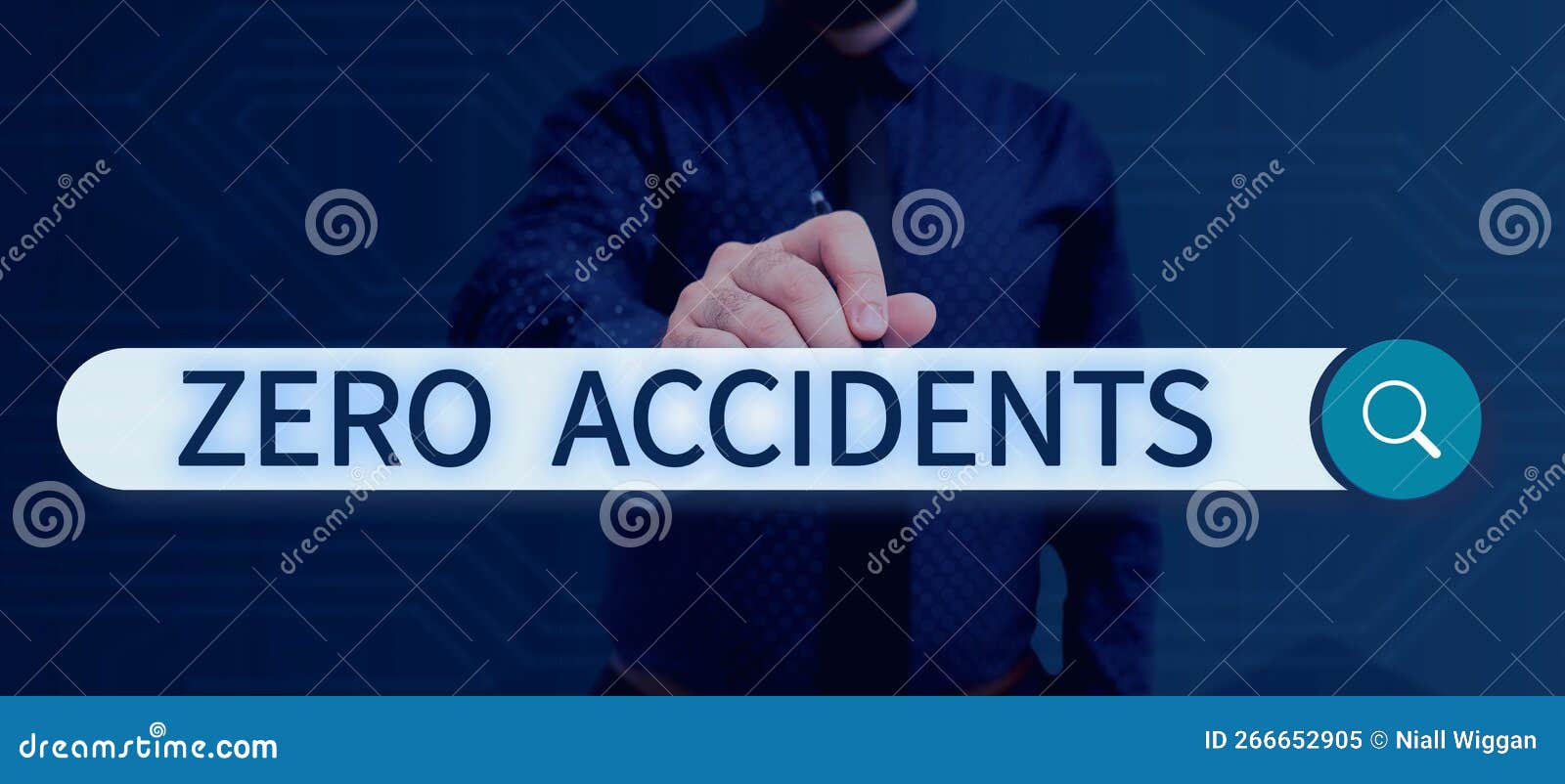 Conceptual Display Zero Accidents. Word for Important Strategy for ...