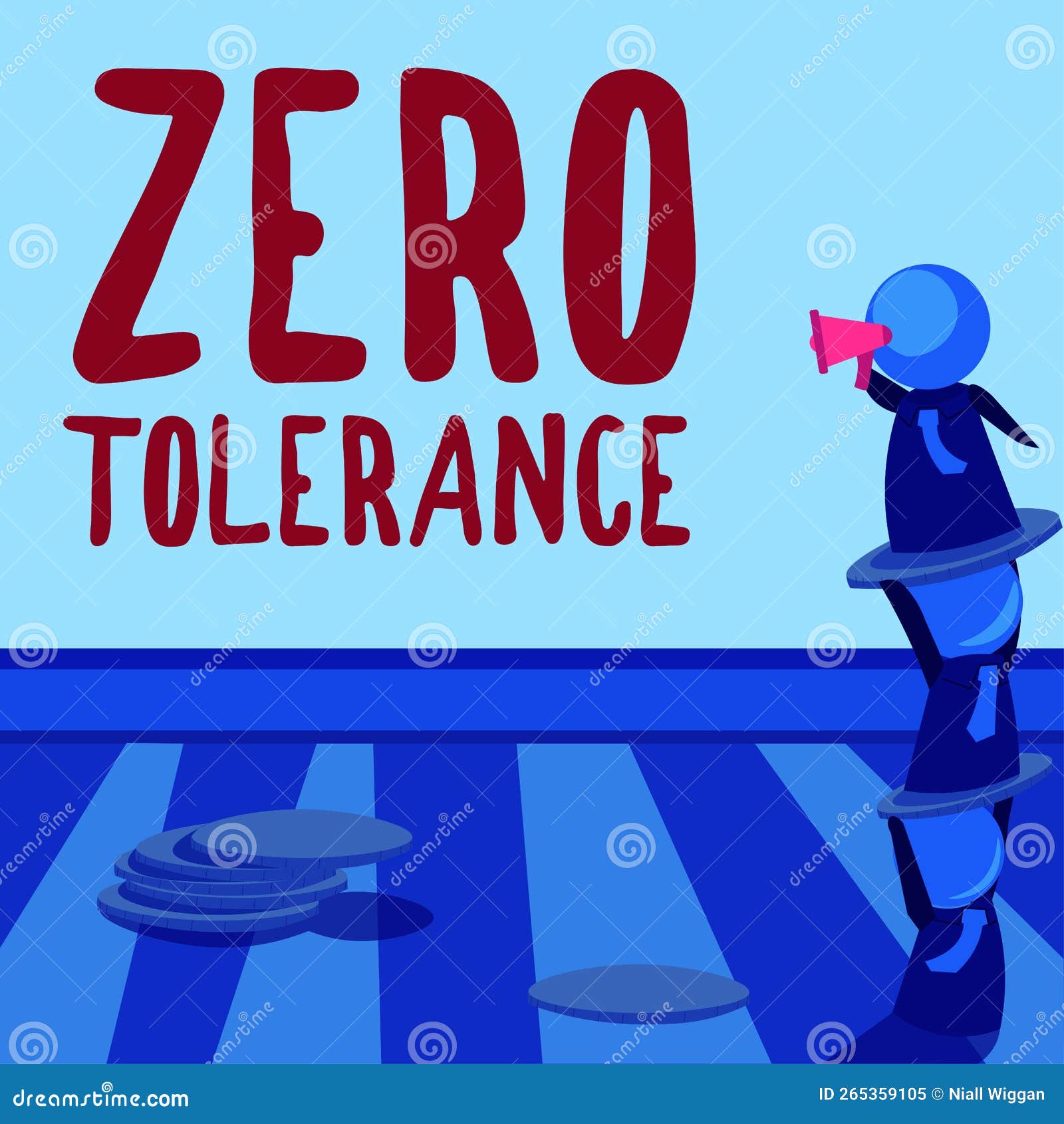 Sign Displaying Zero Tolerance. Business Idea Refusal To Accept ...