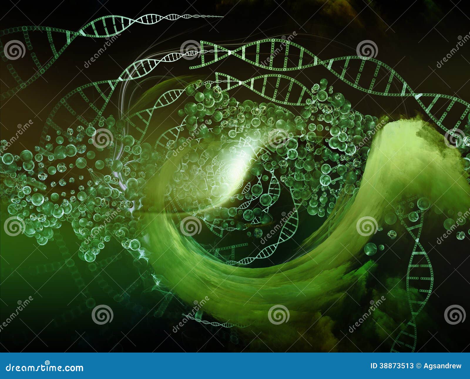 Conceptual DNA stock illustration. Illustration of bond - 38873513