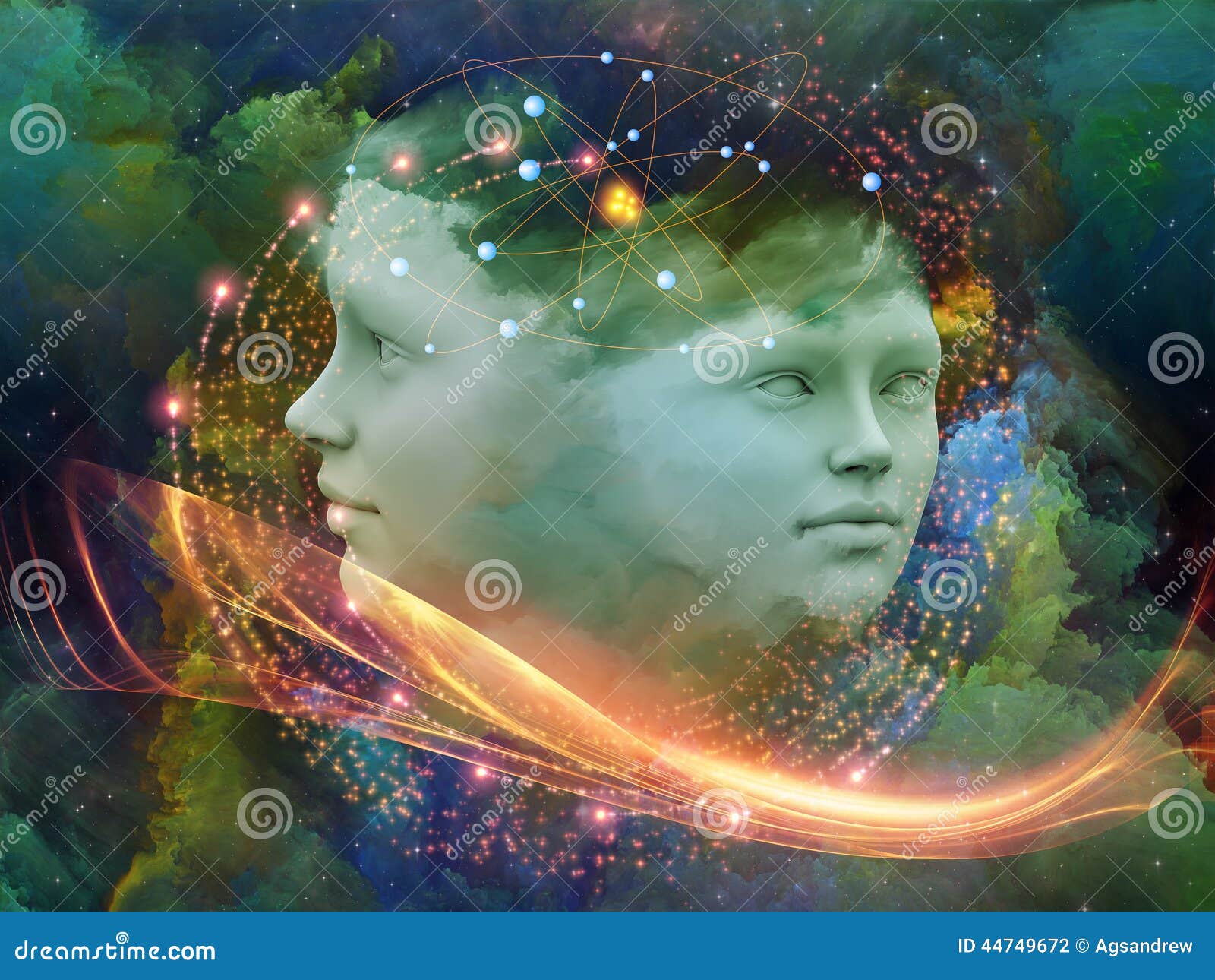 Conceptual Dream stock illustration. Illustration of abstract - 44749672