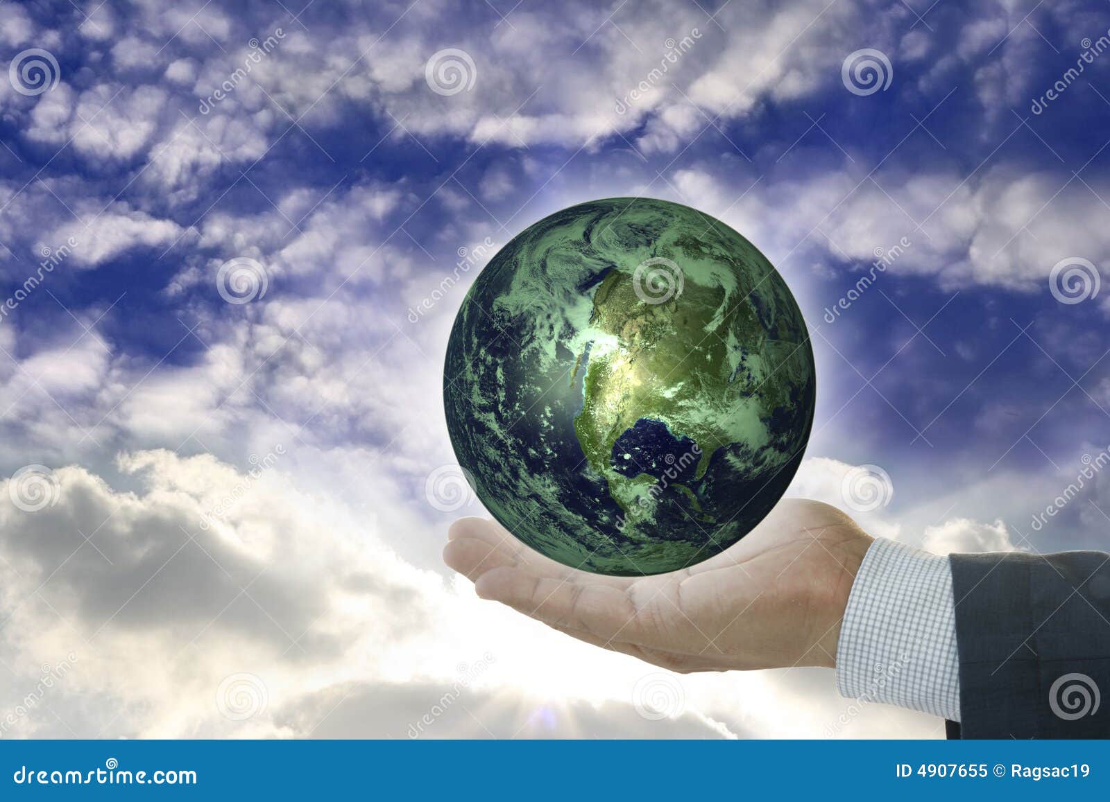 Conceptual Earth Hand Symbol Stock Image - Image of business, break ...
