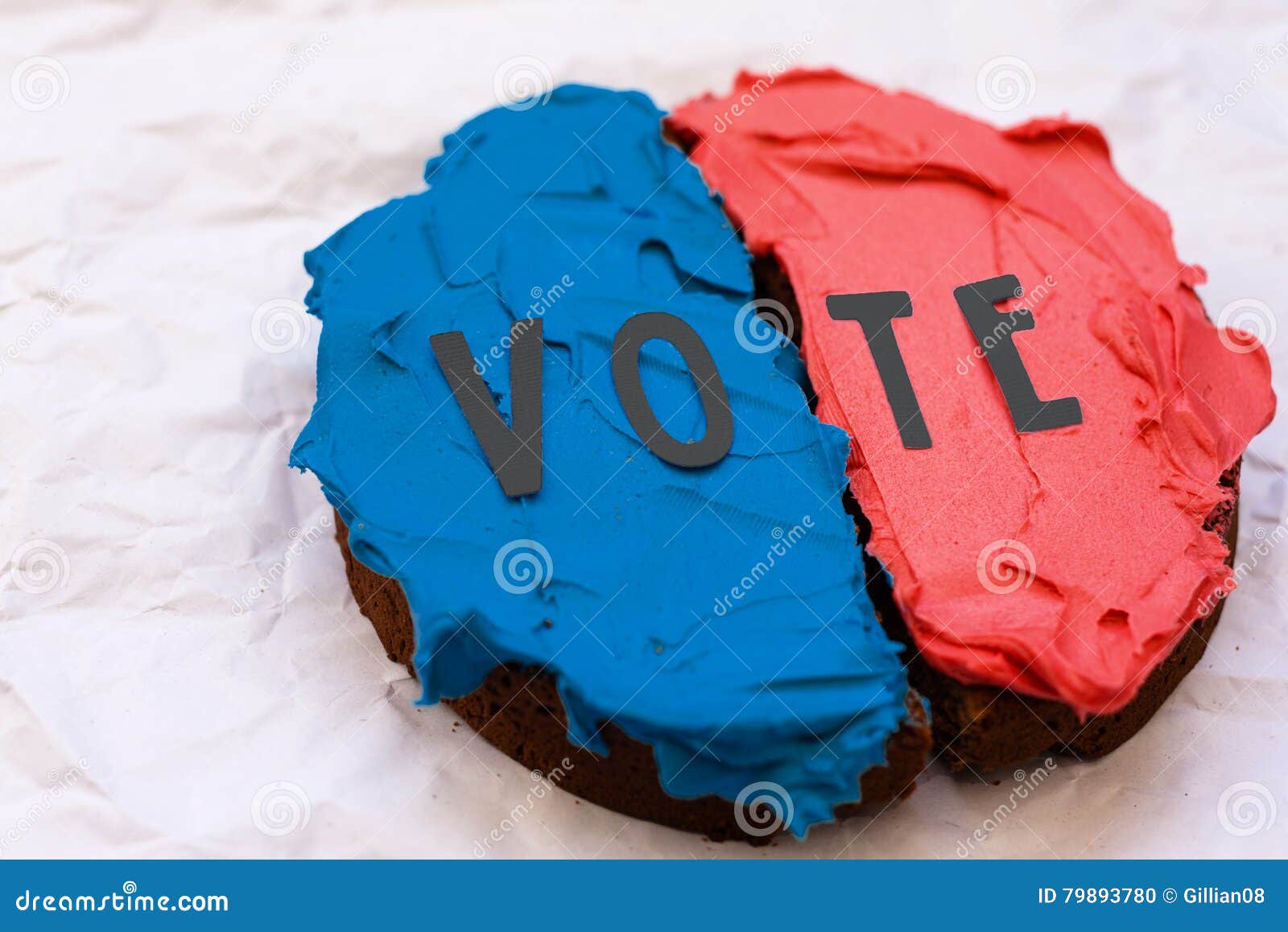 Conceptual Election Themed Cake Stock Photo - Image of political ...
