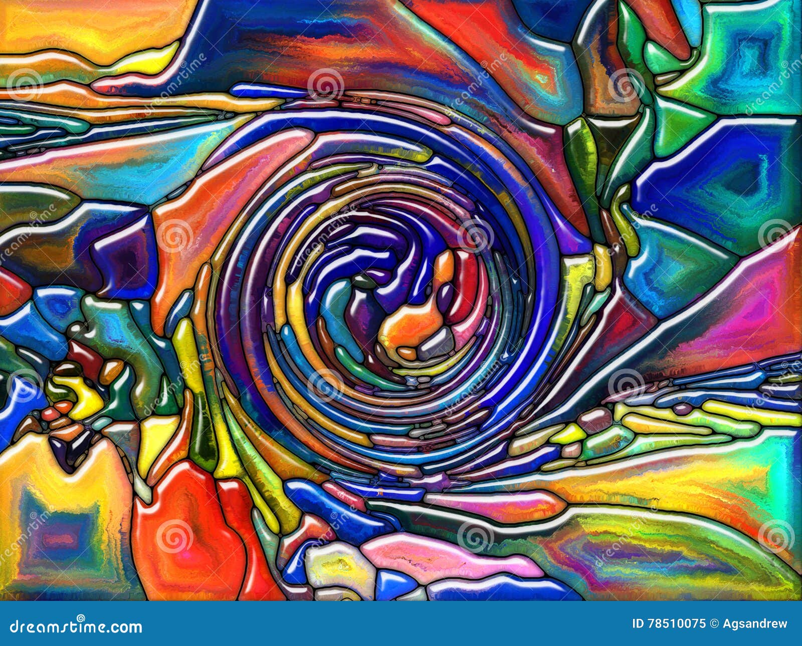 Conceptual Fragmentation stock illustration. Illustration of abstract ...