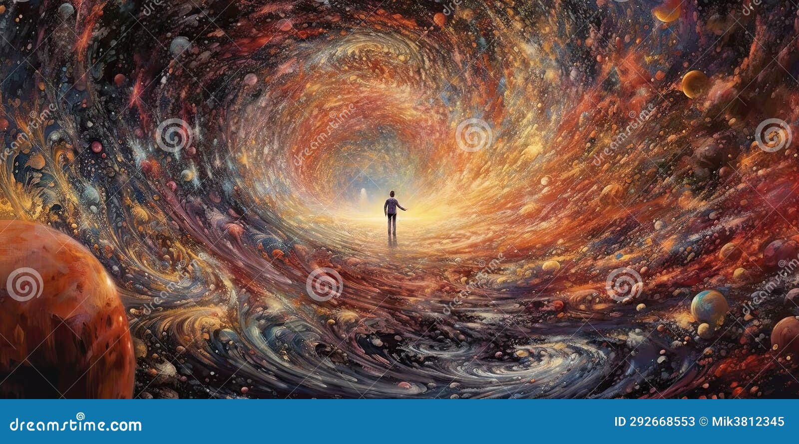 Conceptual Galaxy and Nebula Background. Stock Illustration ...