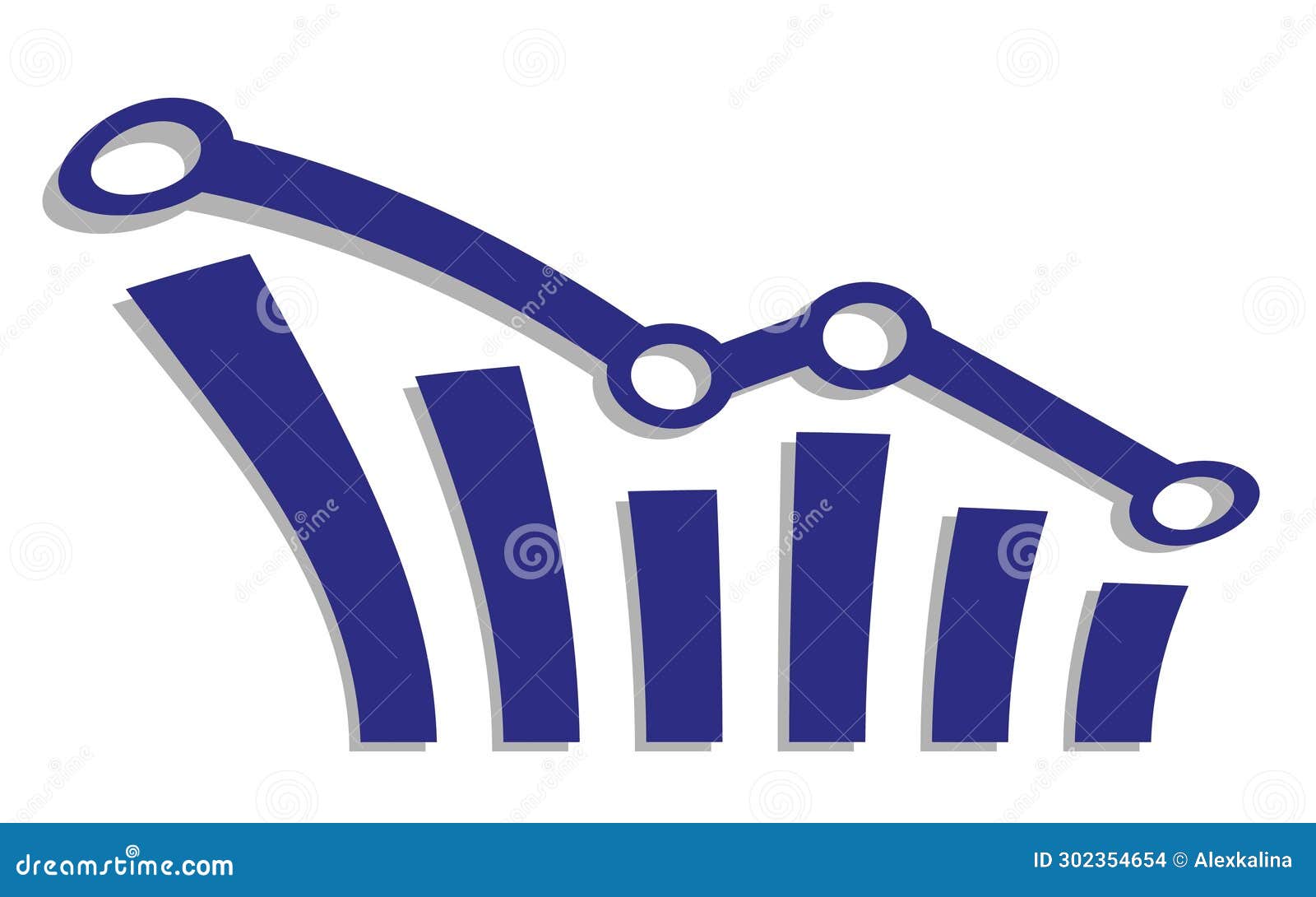 Conceptual Graph with Decrease Report. Diagram with Recession and ...