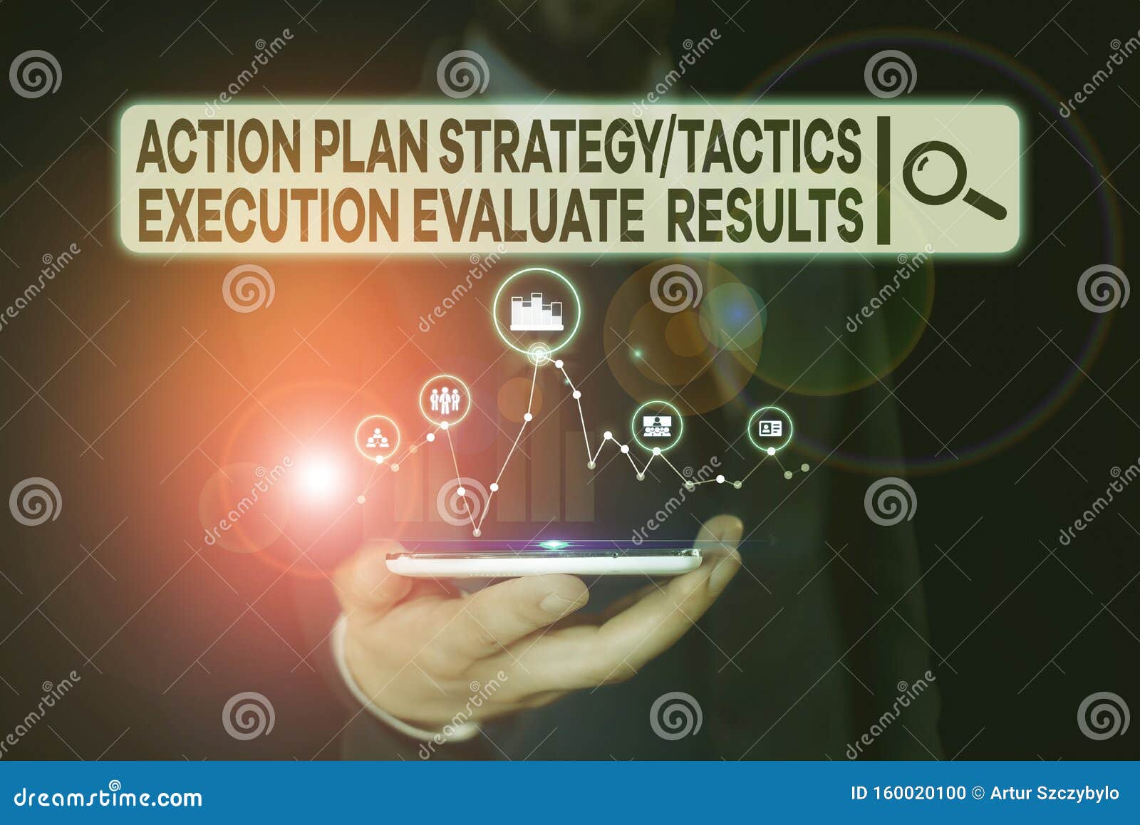 Conceptual Hand Writing Showing Action Plan Strategy Ortacti. Business ...