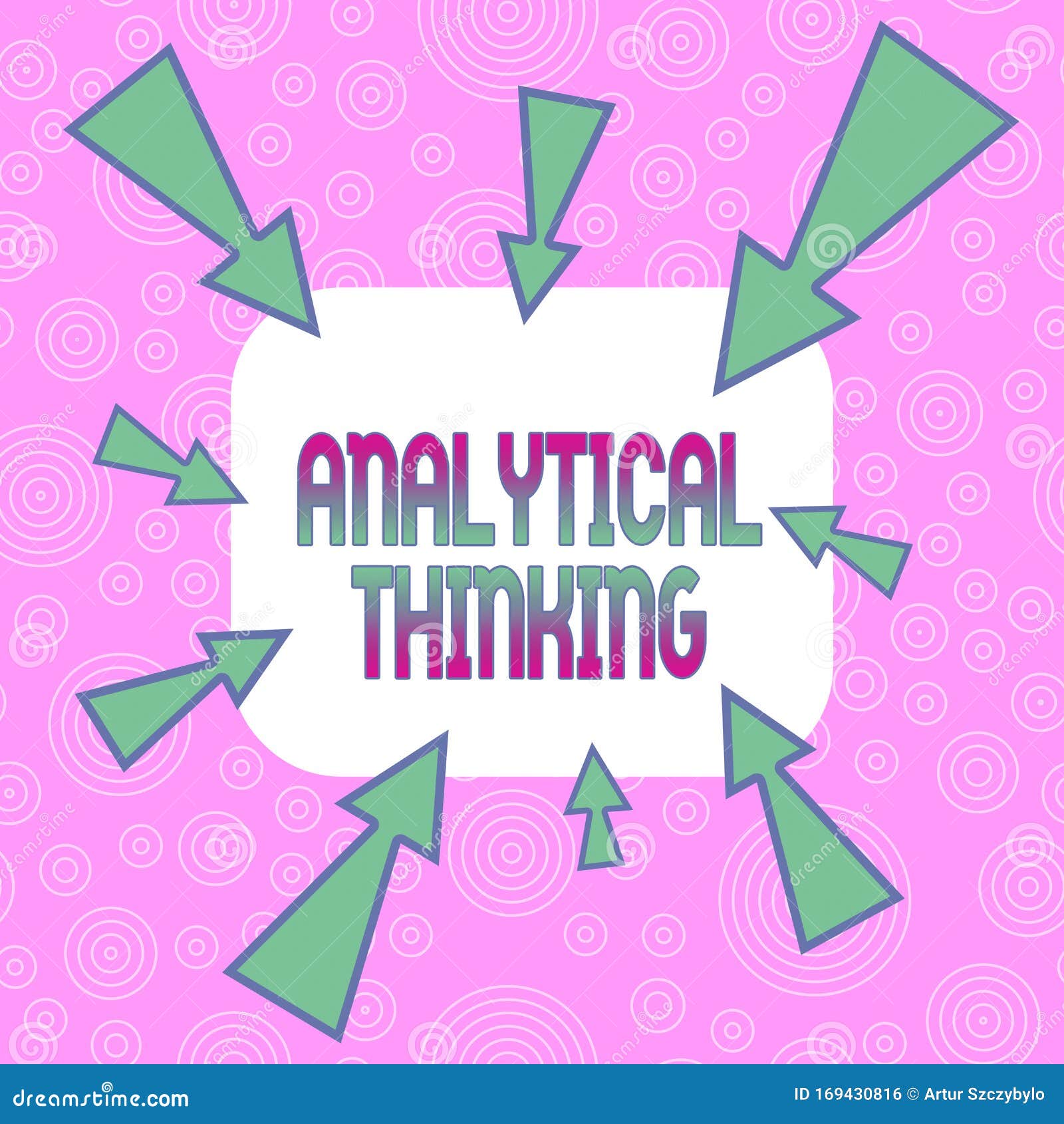 Conceptual Hand Writing Showing Analytical Thinking. Business Photo ...