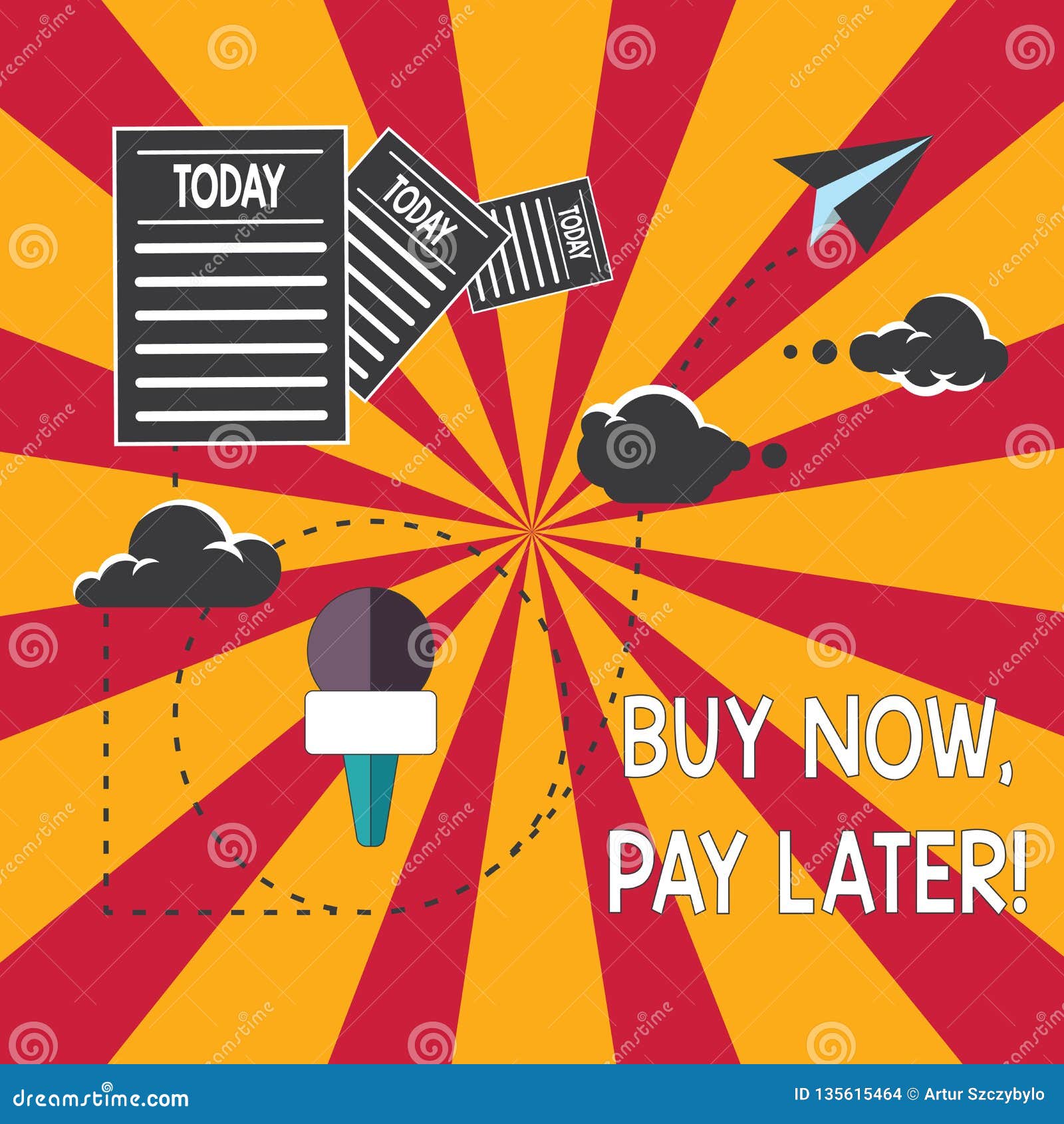 Conceptual Hand Writing Showing Buy Now Pay Later Business Photo