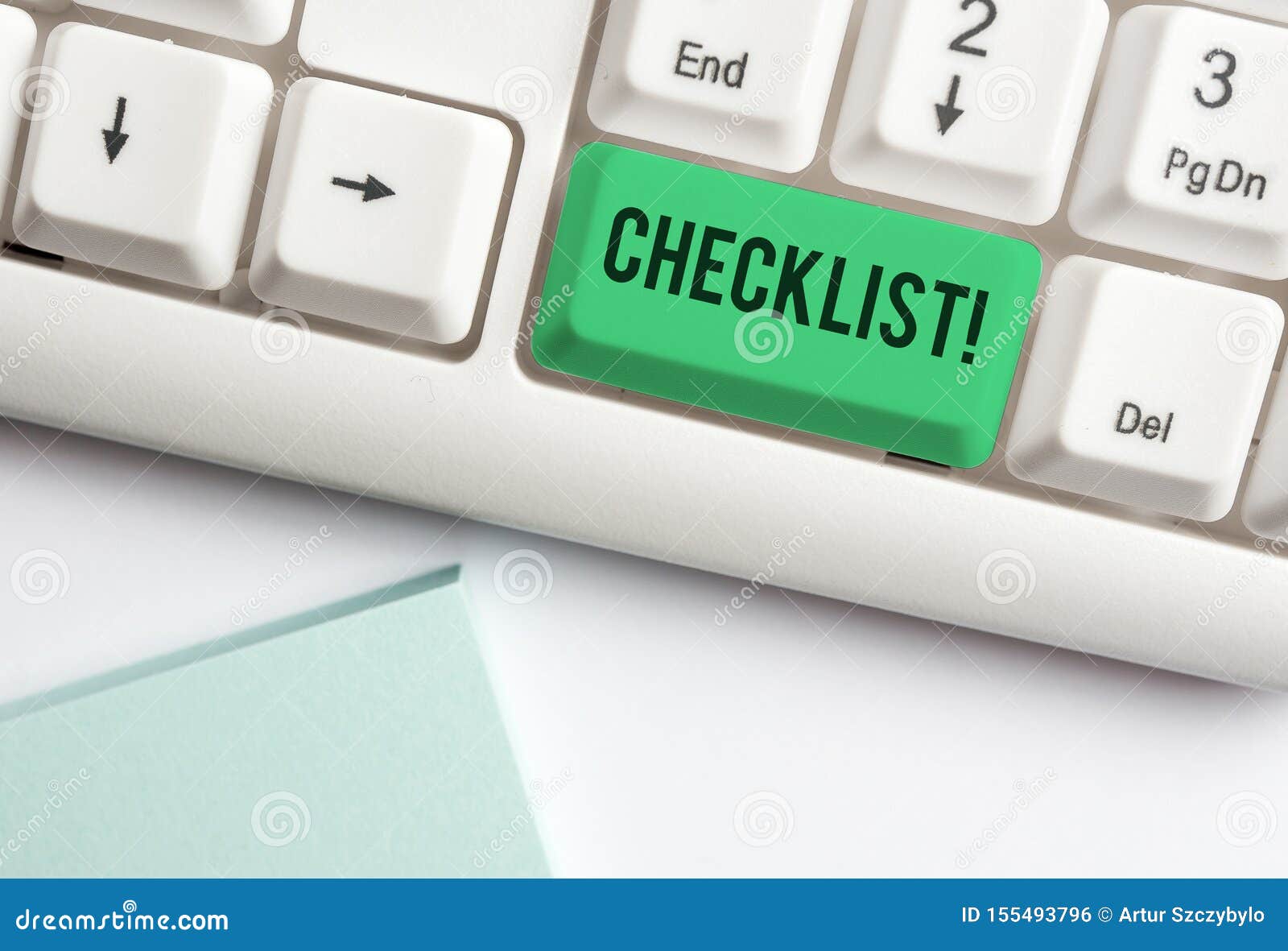 Conceptual Hand Writing Showing Checklist. Business Photo Showcasing ...
