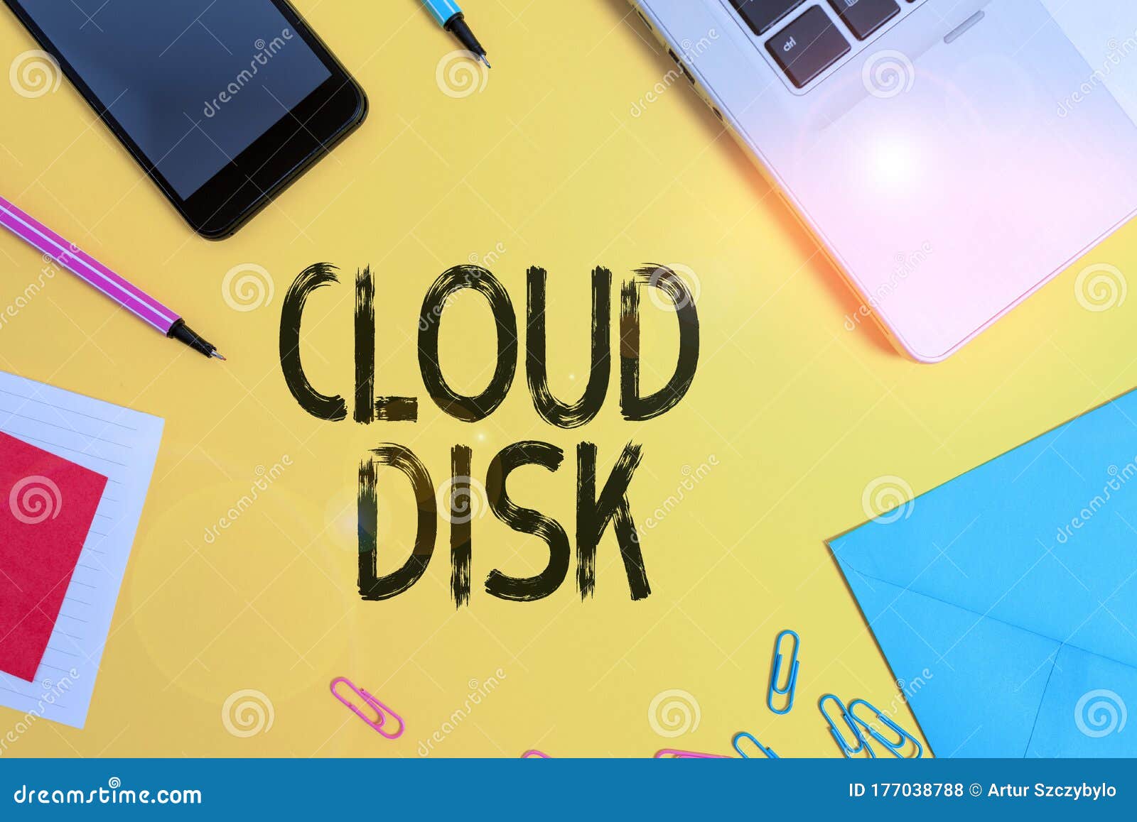 Conceptual Hand Writing Showing Cloud Disk. Business Photo Text Web ...