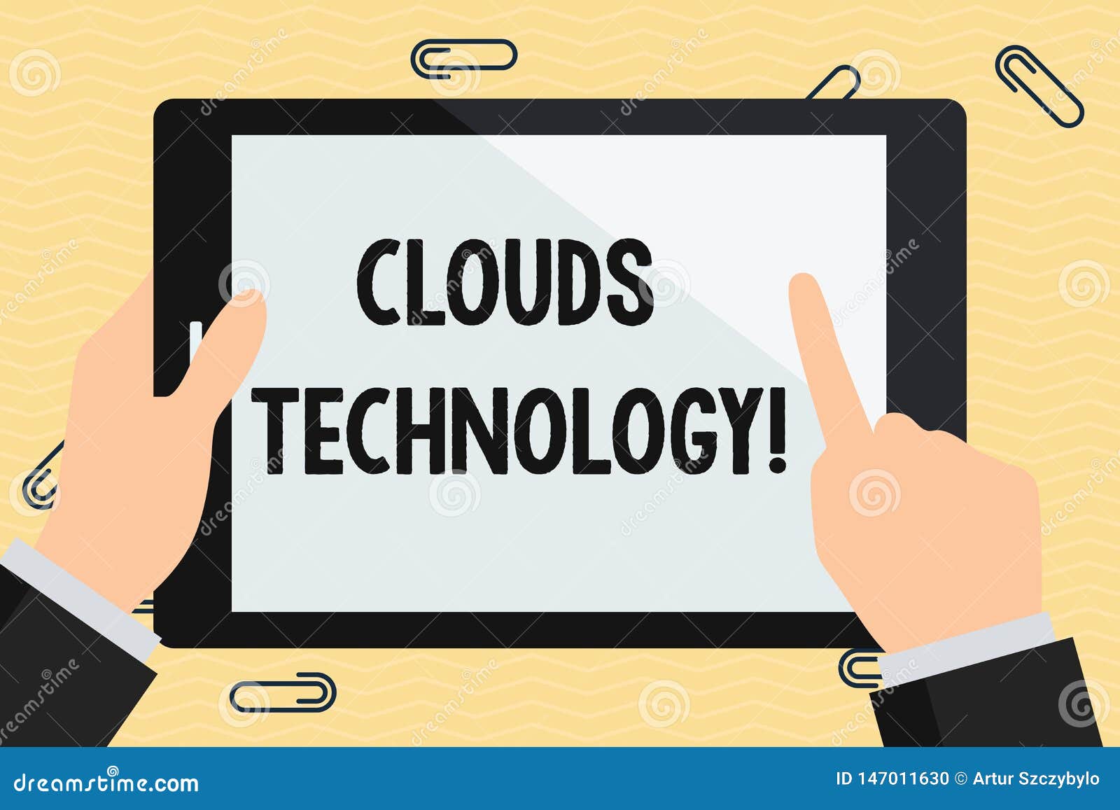 Conceptual Hand Writing Showing Clouds Technology. Business Photo Text ...