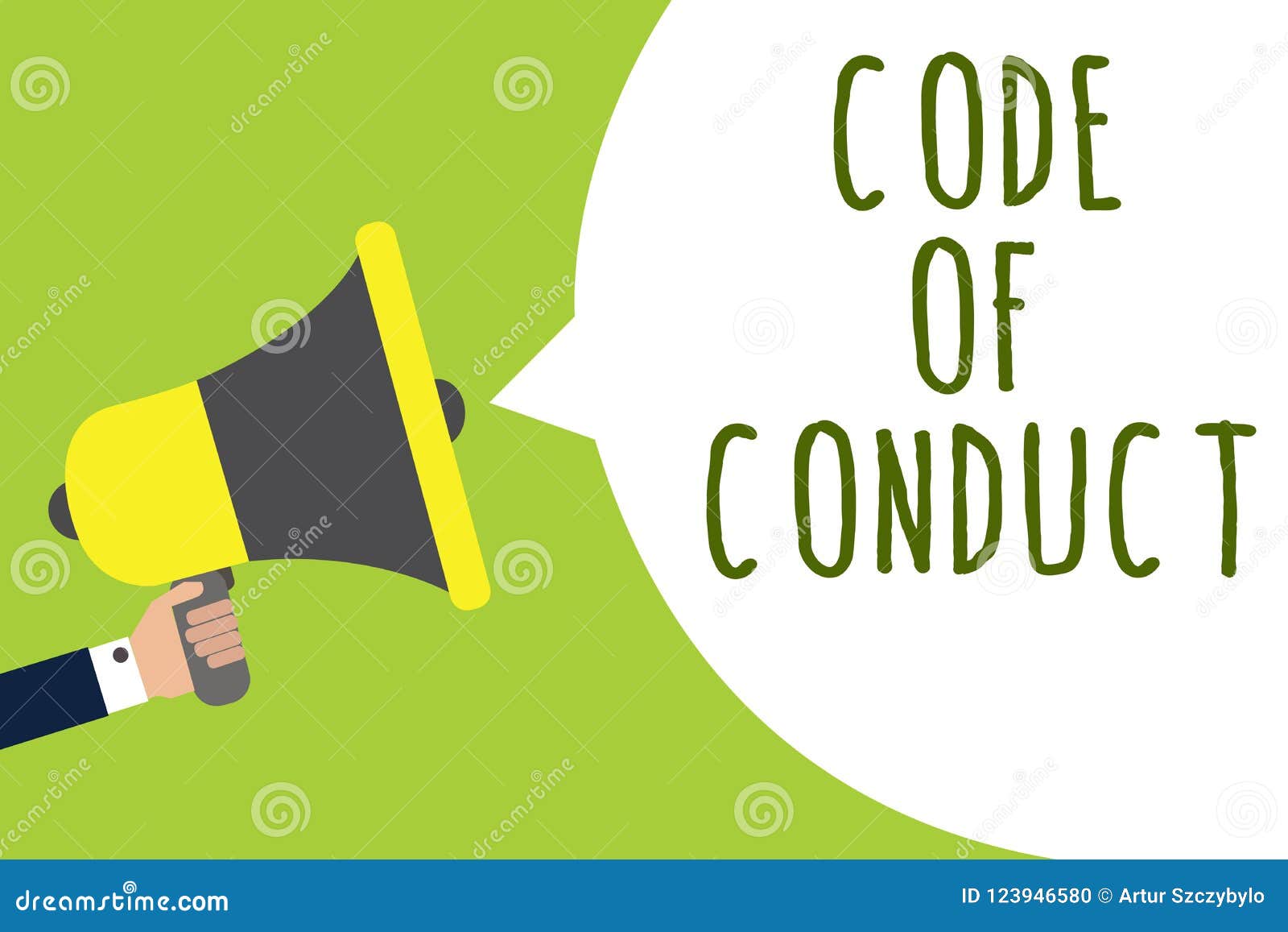 Conceptual Hand Writing Showing Code of Conduct. Business Photo ...