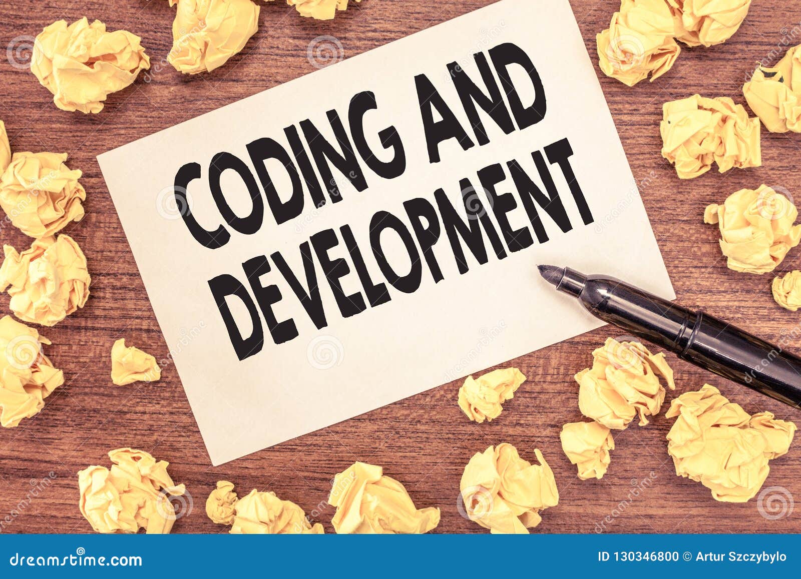 Conceptual Hand Writing Showing Coding and Development. Business Photo ...