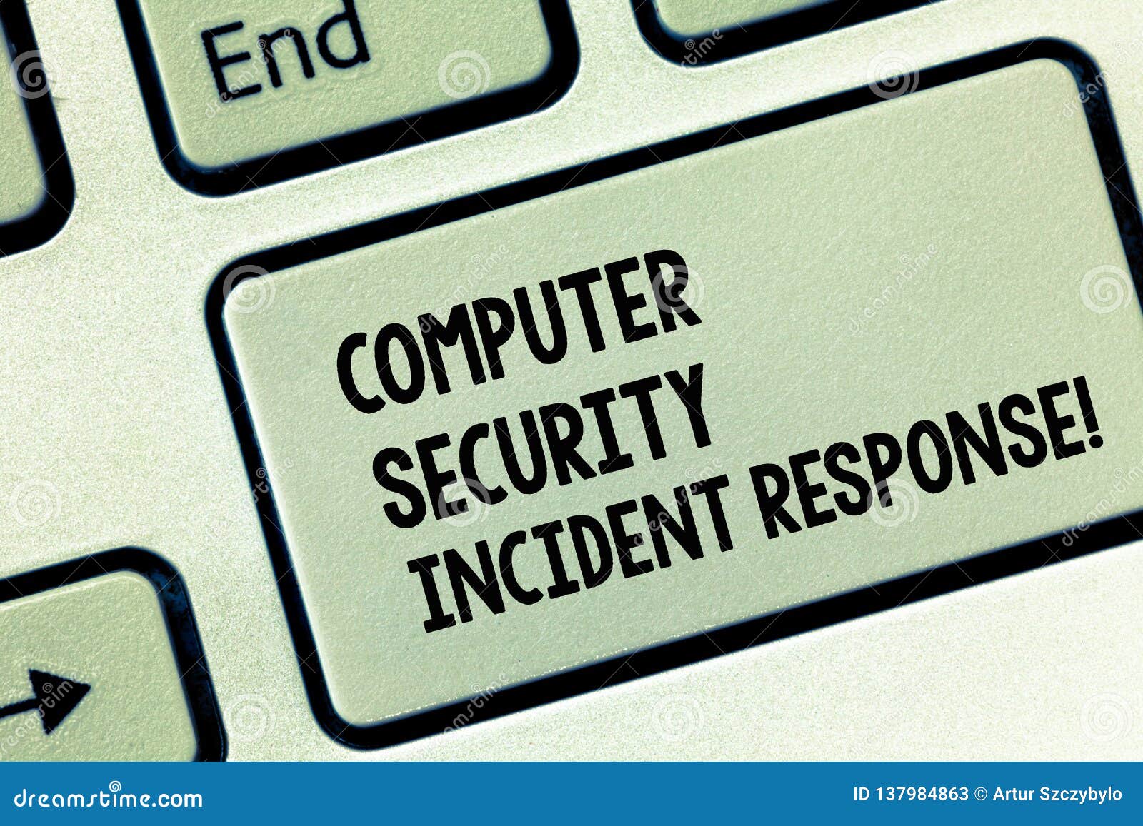 Conceptual Hand Writing Showing Computer Security Incident Response ...