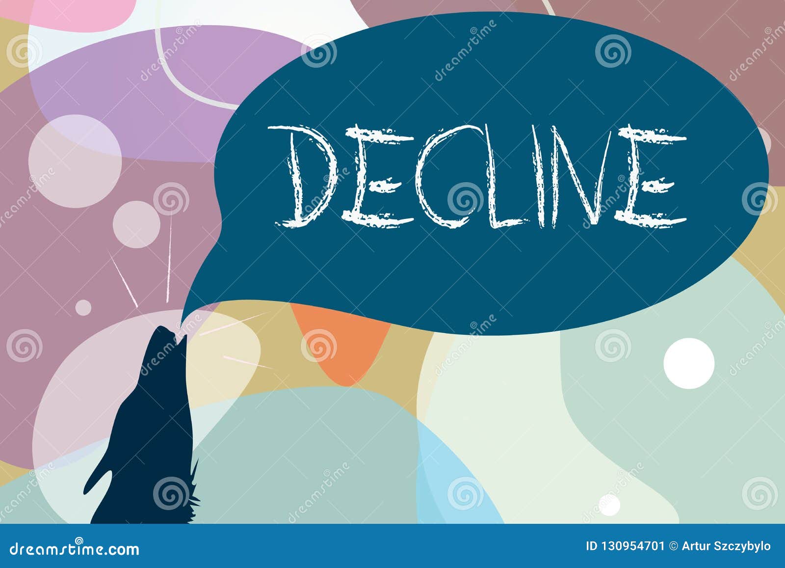 Conceptual Hand Writing Showing Decline. Business Photo Text Become ...