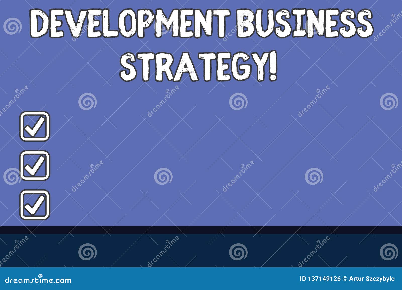 Conceptual Hand Writing Showing Development Business Strategy. Business ...
