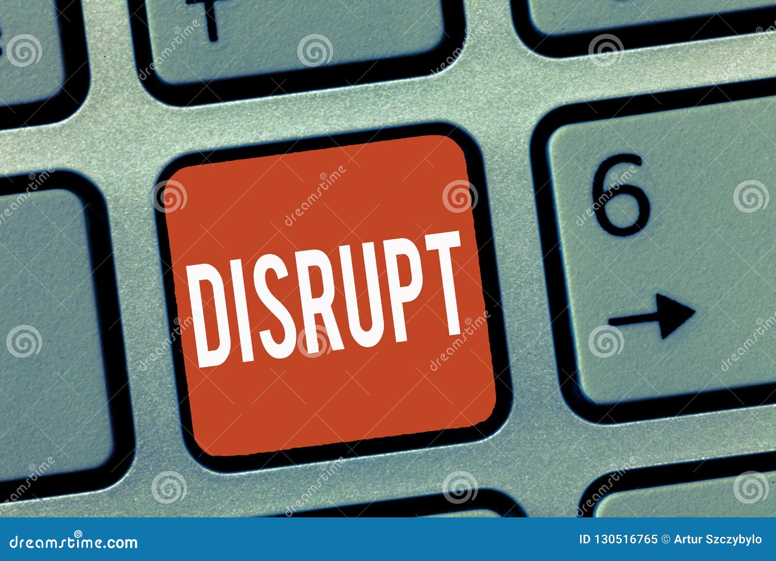 Conceptual Hand Writing Showing Disrupt. Business Photo Showcasing ...
