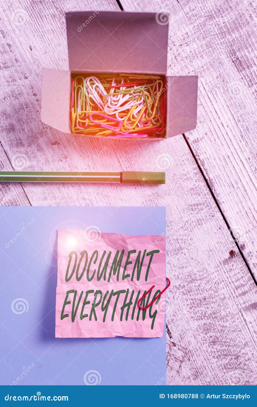 Conceptual Hand Writing Showing Document Everything. Business Photo ...