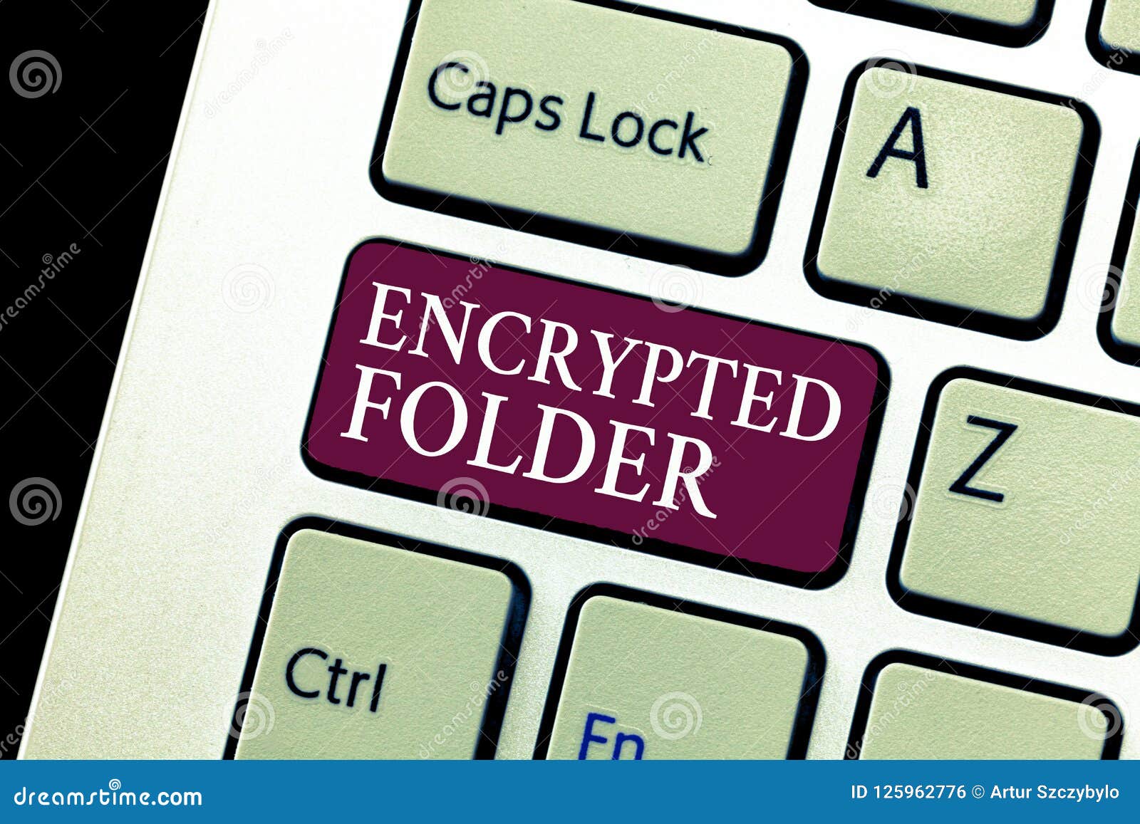 Conceptual Hand Writing Showing Encrypted Folder. Business Photo Text ...